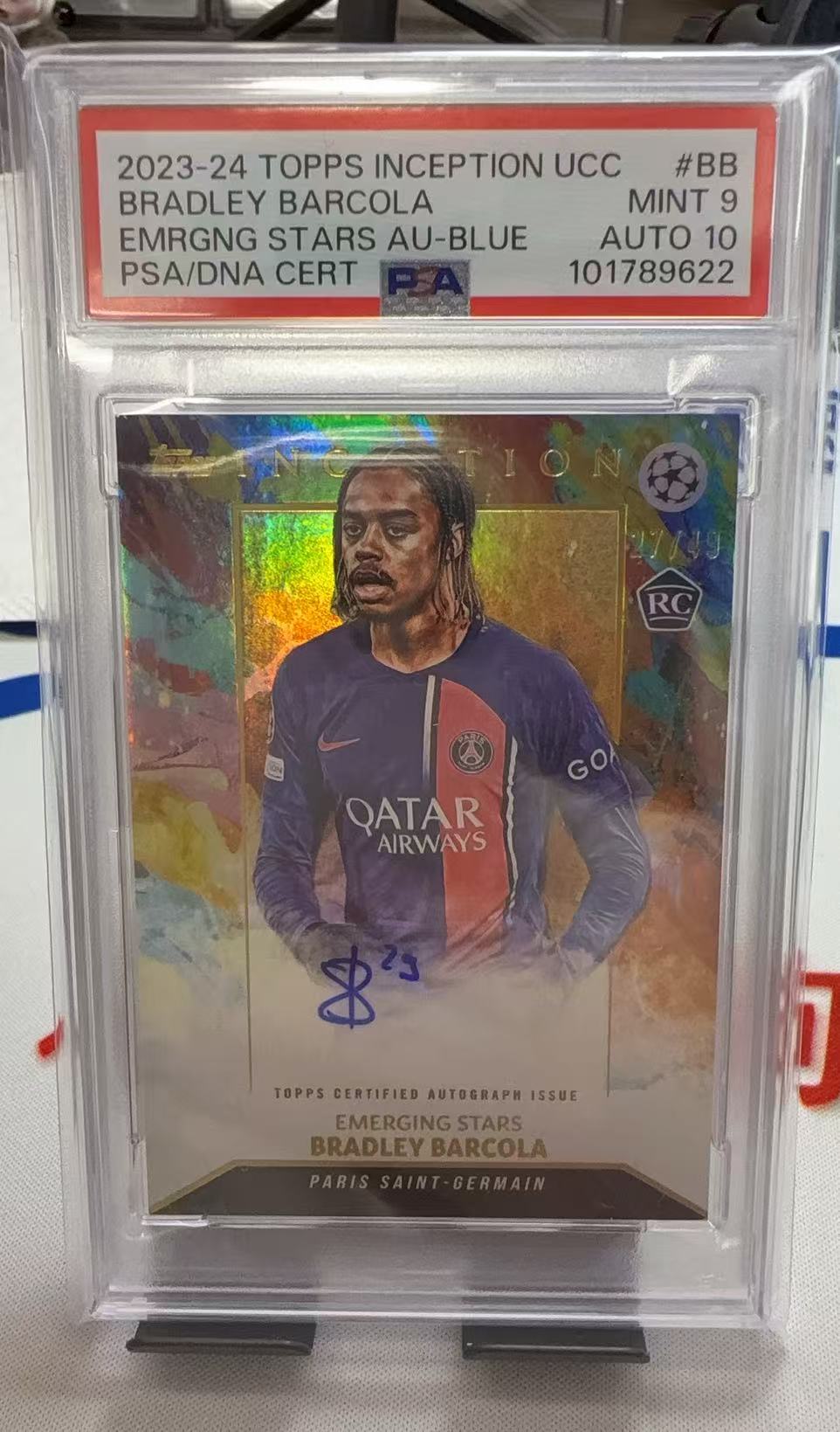 【风速狗评级】2023-24 Topps Inception Bradley Barcola 新秀 RC 盗梦空间 巴尔科拉 巴尔克拉 27/ ...