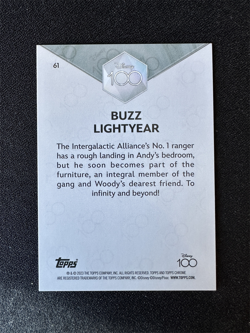 【大赚狗卡牌】2023 Topps Disney Chrome Buzz Lightyear 迪士尼tc 玩具总动员 巴斯光年 金波纹折 14 ...