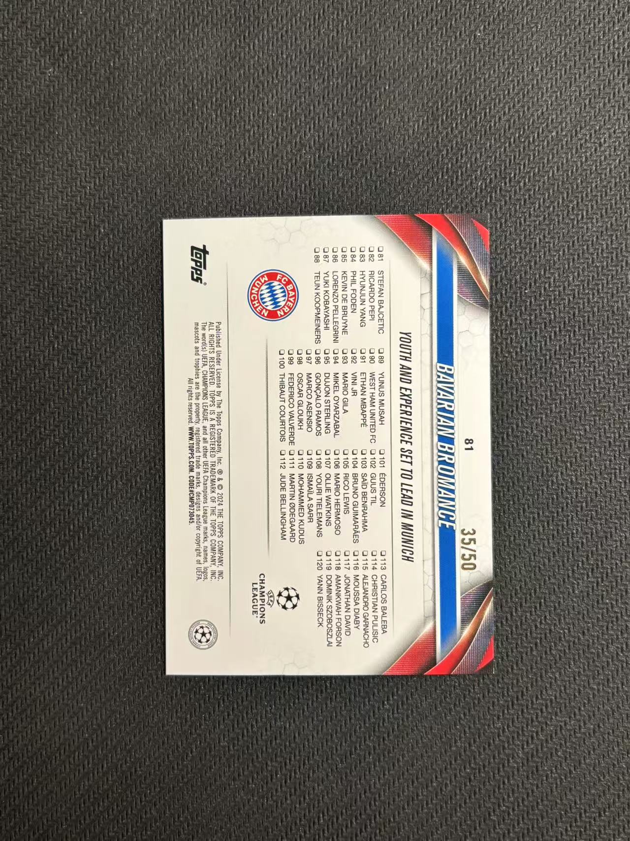 2024 Topps UEFA Champions League Harry Kane ucc 碧玉 龙年 足球 欧冠 德甲 拜仁 凯恩 ...