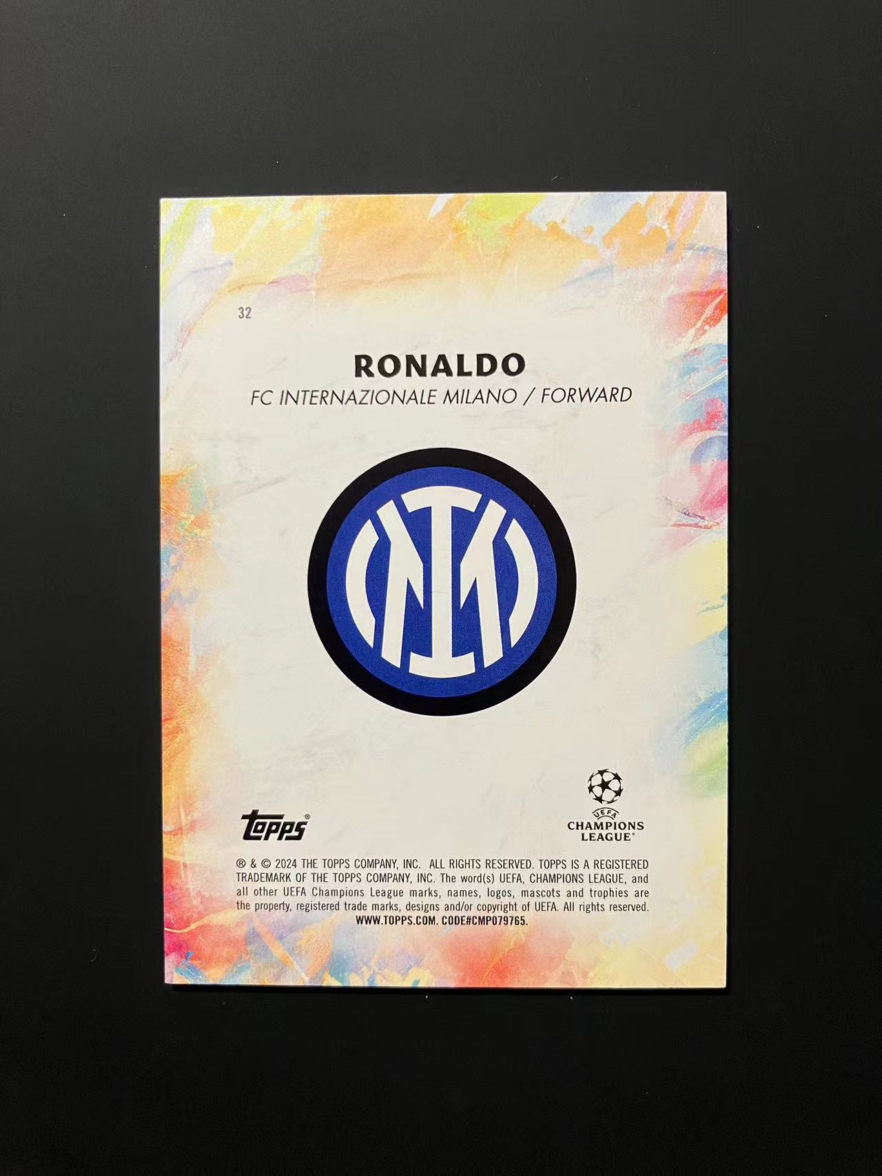 2024 Topps Inception Ronaldo 盗梦系列 罗纳尔多 传承Base 传奇 国际米兰 巴西 大罗 外星人 顶级前锋 钟摆 ...