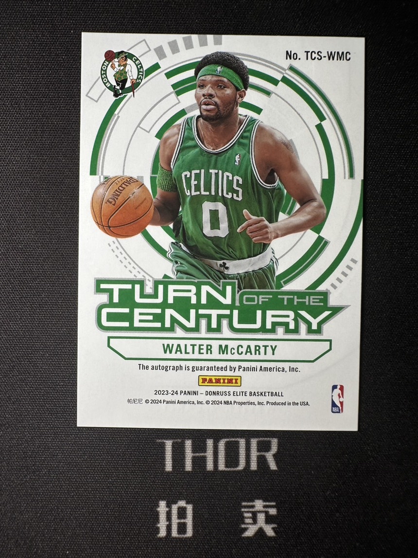 【Thor拍卖 只发顺丰不累计】2023-24 Panini Elite Walter McCarty 精英 凯尔特人 沃尔特 迈卡蒂 签字 ...