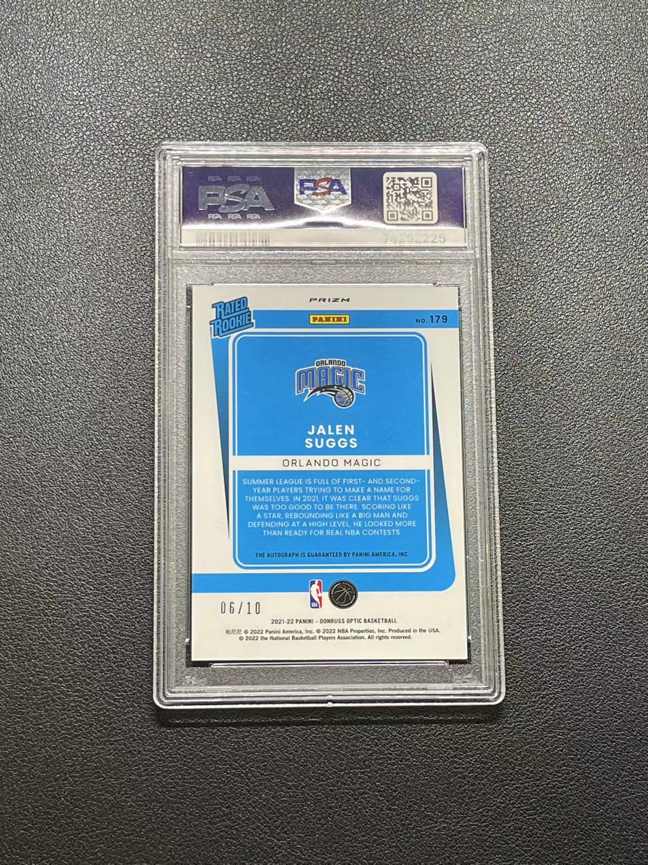 【超新星精品】2021-22 Panini Optic Jalen Suggs RC 新秀 魔术 杰伦萨格斯 10编 金折 签字 卡签 PSA ...