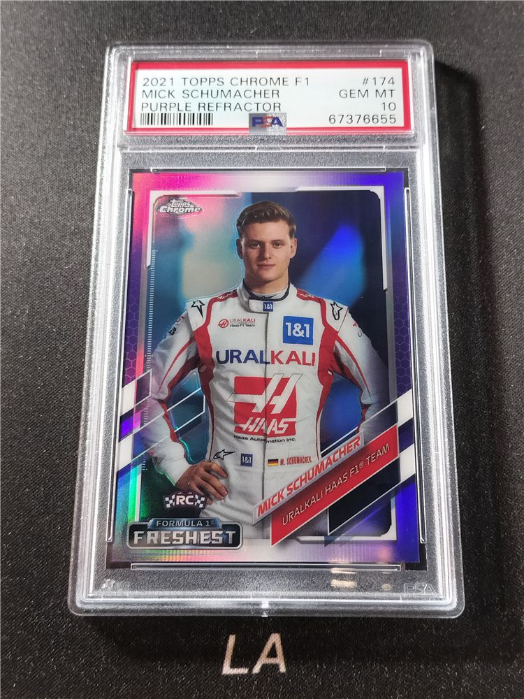 【LA拍卖】2021 Topps Chrome F1 Mick Schumacher 方程式赛车 新秀RC 米克 舒马赫 哈斯F1车队 ...