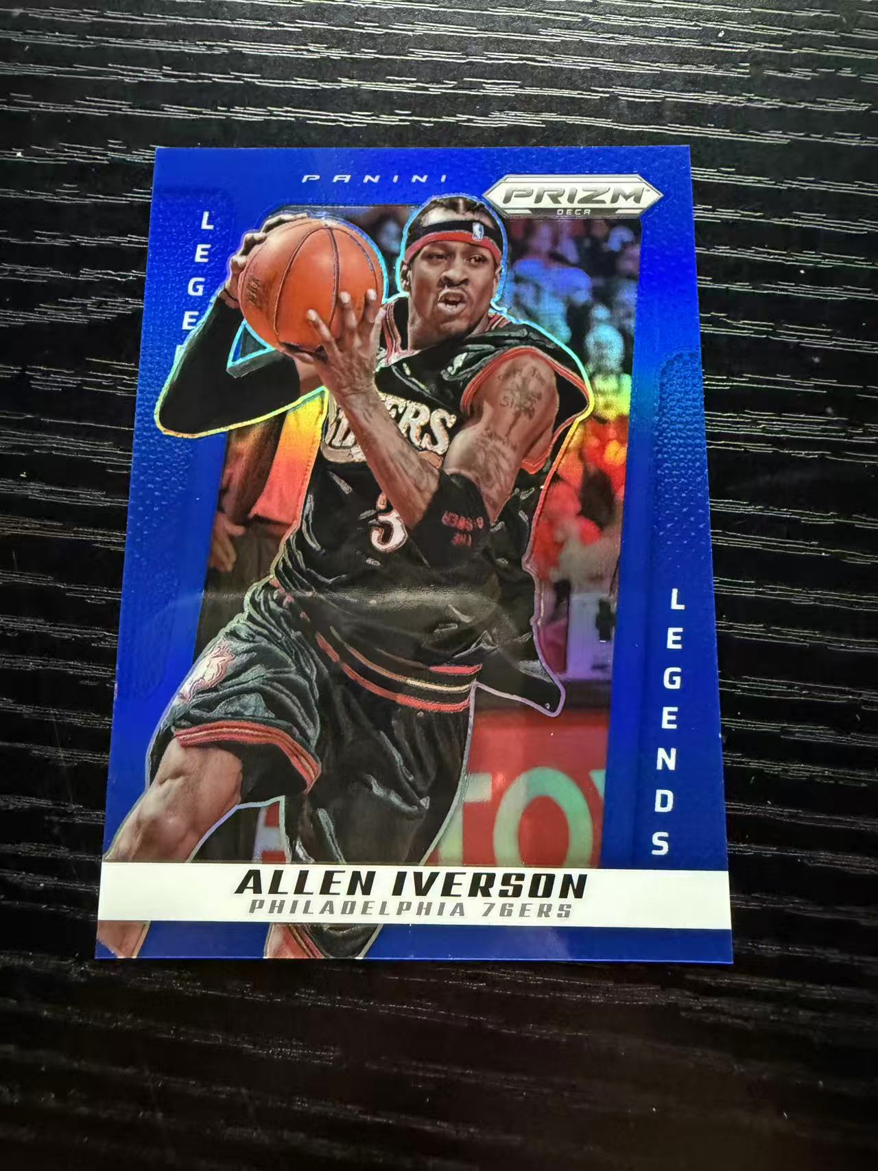 【GOAT山羊拍卖】bert 2024-25赛季 prizm deca系列 艾弗森 ai 蓝折 /149编 76人名宿 答案 品相如图 卡淘