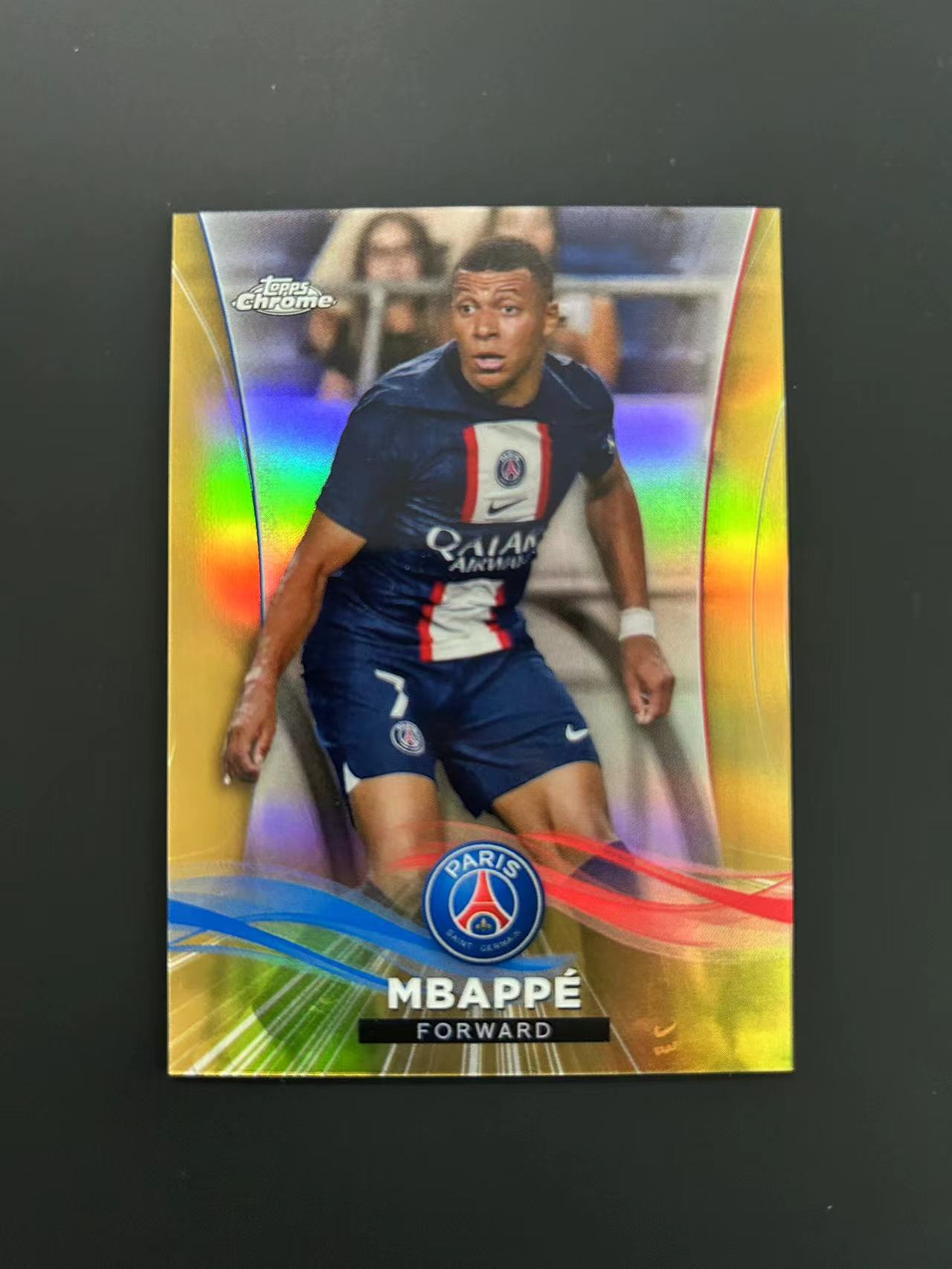 2024 Topps Chrome Kylian Mbappe 大巴黎高端队盒 姆巴佩 5/10编 金折 巴黎圣日耳曼 法国 姆总 加盟皇马倒 ...