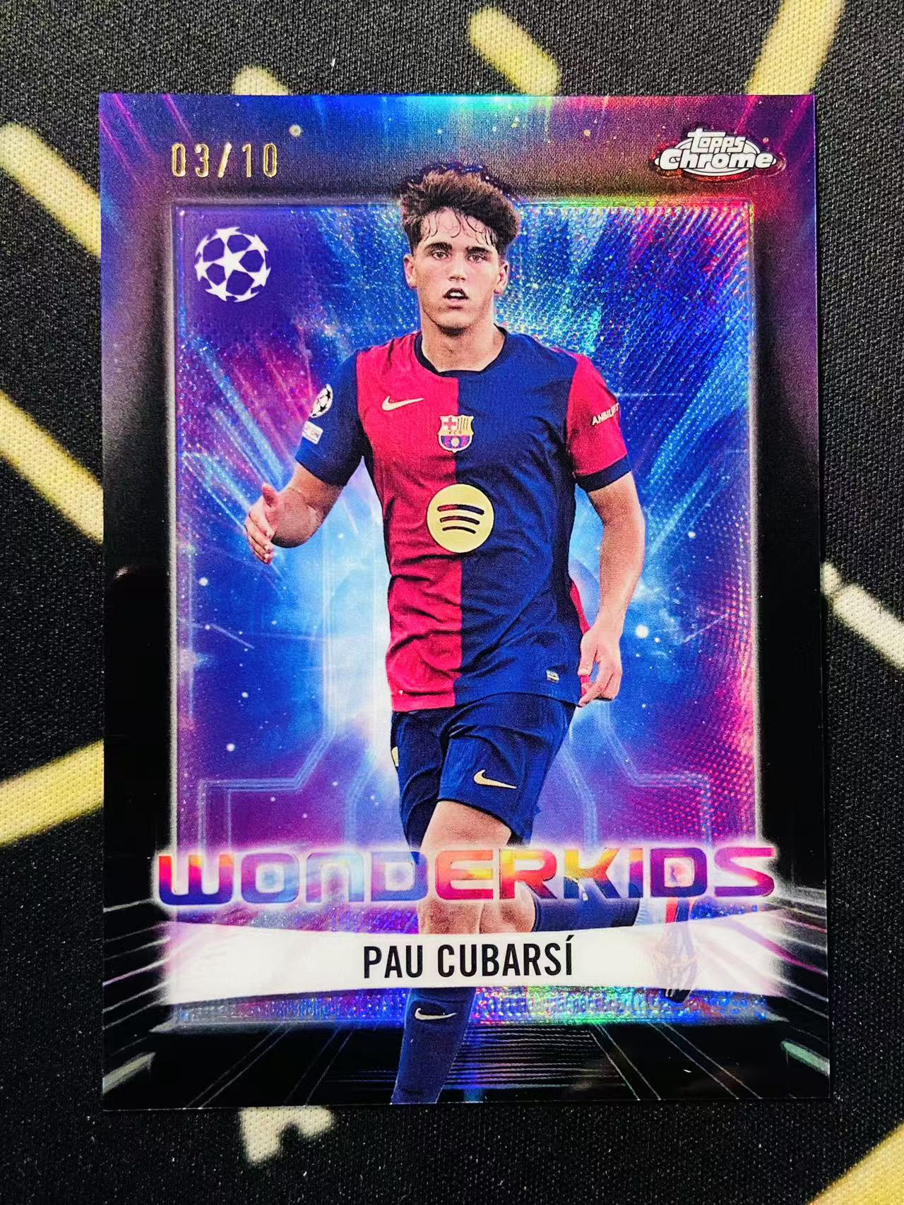 2024-25 Topps Chrome Pau Cubarsi 欧战TC 巴萨 库巴西 10编 黑折 神奇小妖特卡 亚马尔队友 微痕 洛北 ...