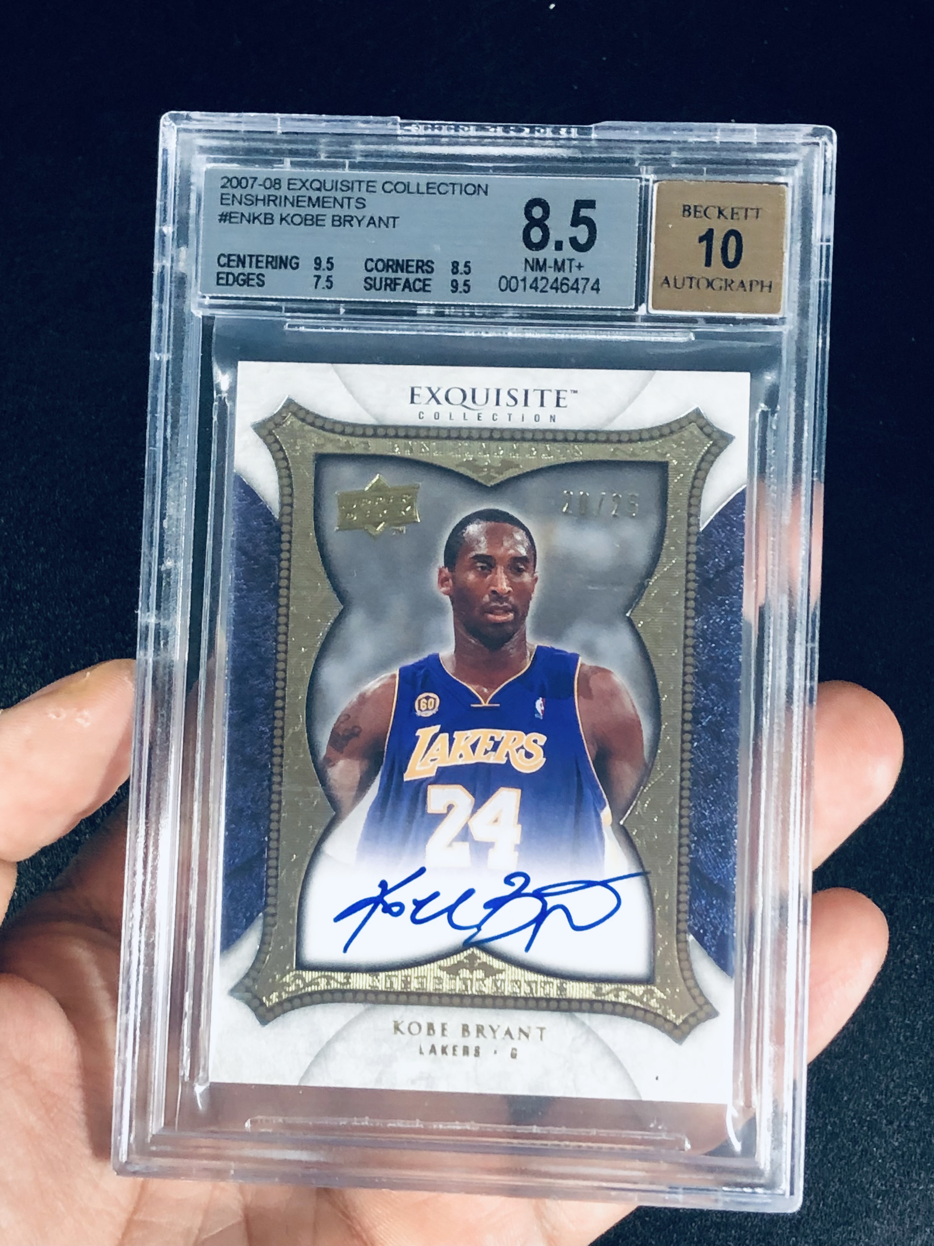 【喷子拍卖】2007-08 upper deck exquisite Kobe Bryant 木盒收藏 洛杉矶湖人 科比 布莱恩特 最经典大 ...