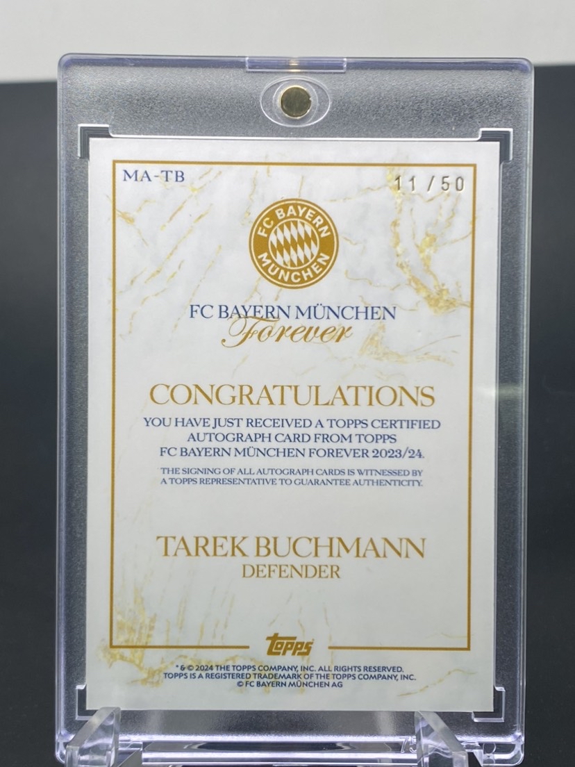 2024 Topps Bayern Forever Tarek Buchmann RC 【AG拍卖】塔雷克 布赫曼 拜仁慕尼黑 拜仁永恒队盒 ...