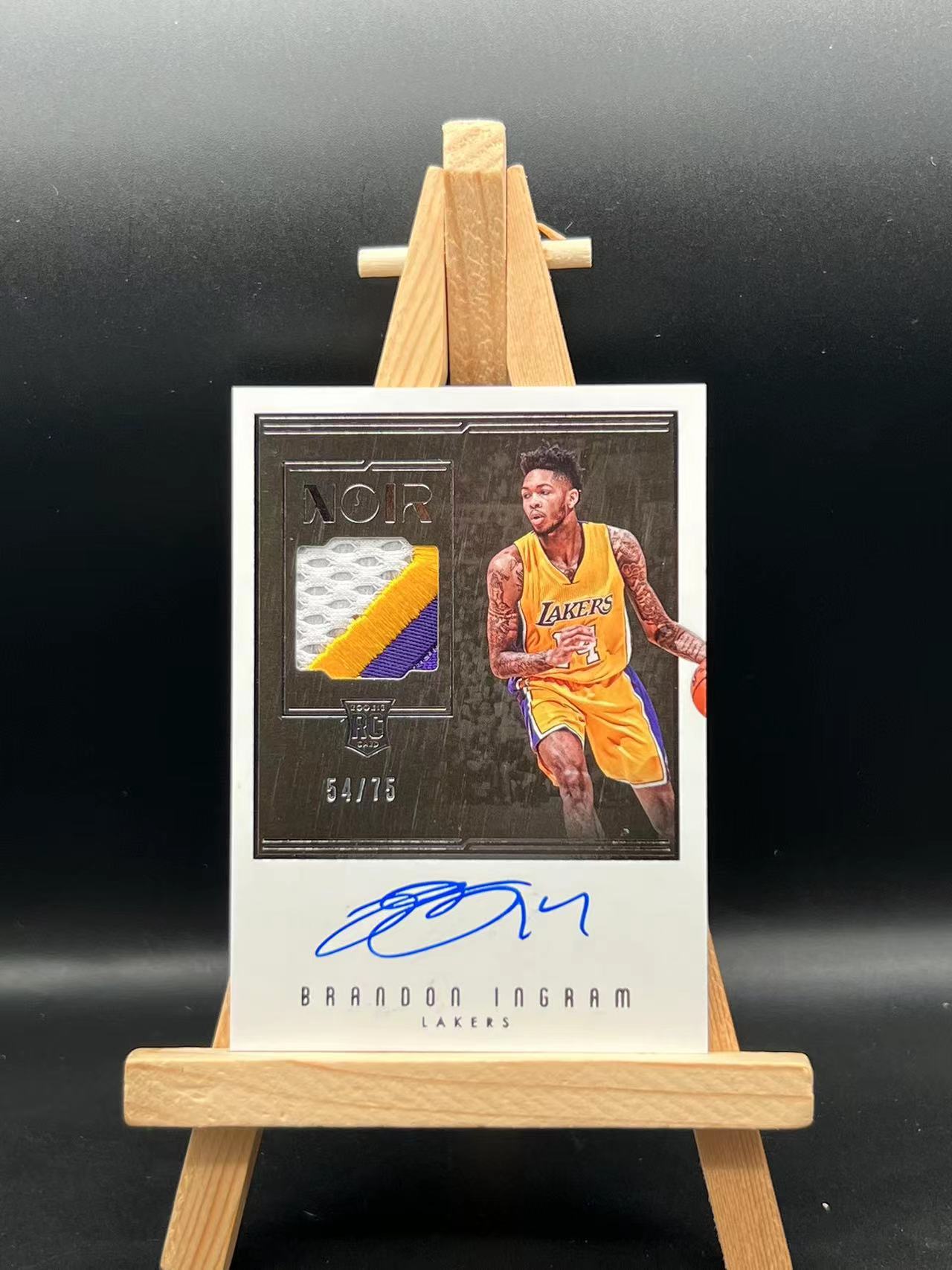 2016 17 Panini Noir Brandon Ingram Rc 布兰登 英格拉姆 莺歌 湖人 Noir诺尔 Rpa 75编 新秀