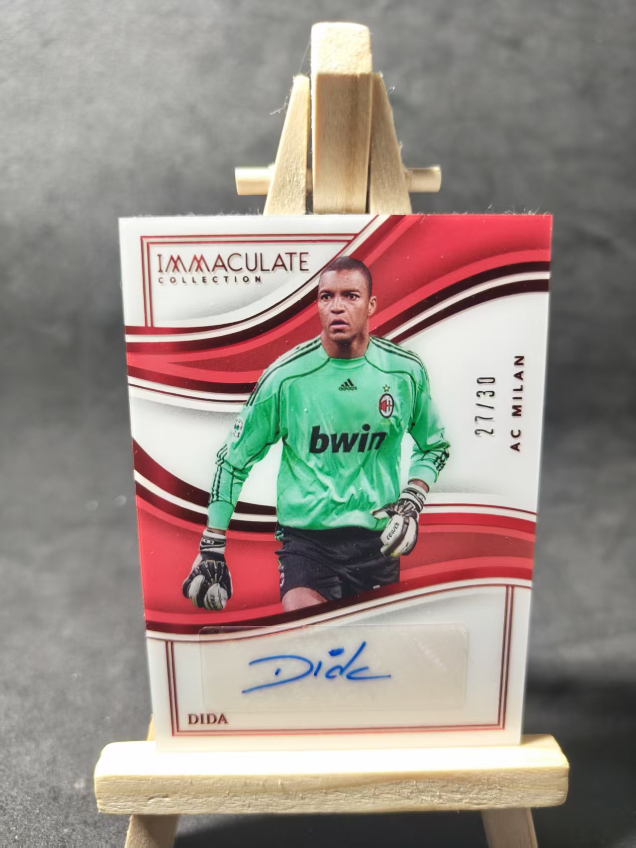 2023-24 Panini Immaculate DIDA 爱咪咪 AC米兰 迪达 镜面 签字 27/30编 值得收藏 jason 卡淘