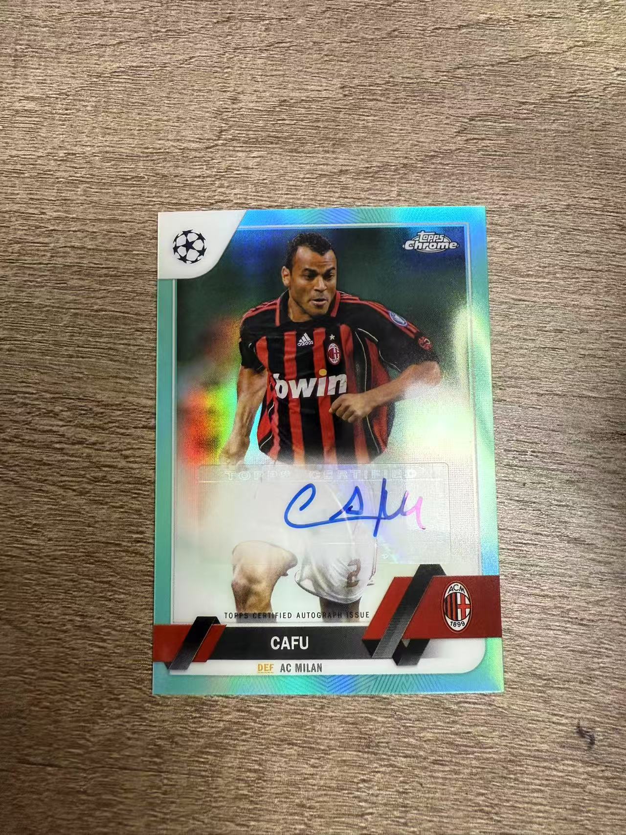 2023 Topps Chrome CAFU 【#Prodigy 】欧战TC 巴西 AC米兰 卡福 签字 199编 青折 传奇 卡品如图【台风 ...