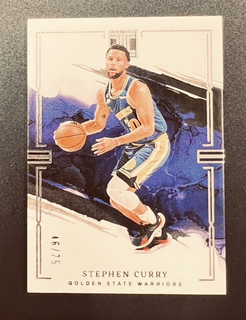 2022-23 Panini Impeccable Stephen Curry 小学生 斯蒂芬库里 勇士选图 小真金系列 75编 BASE 特 ...