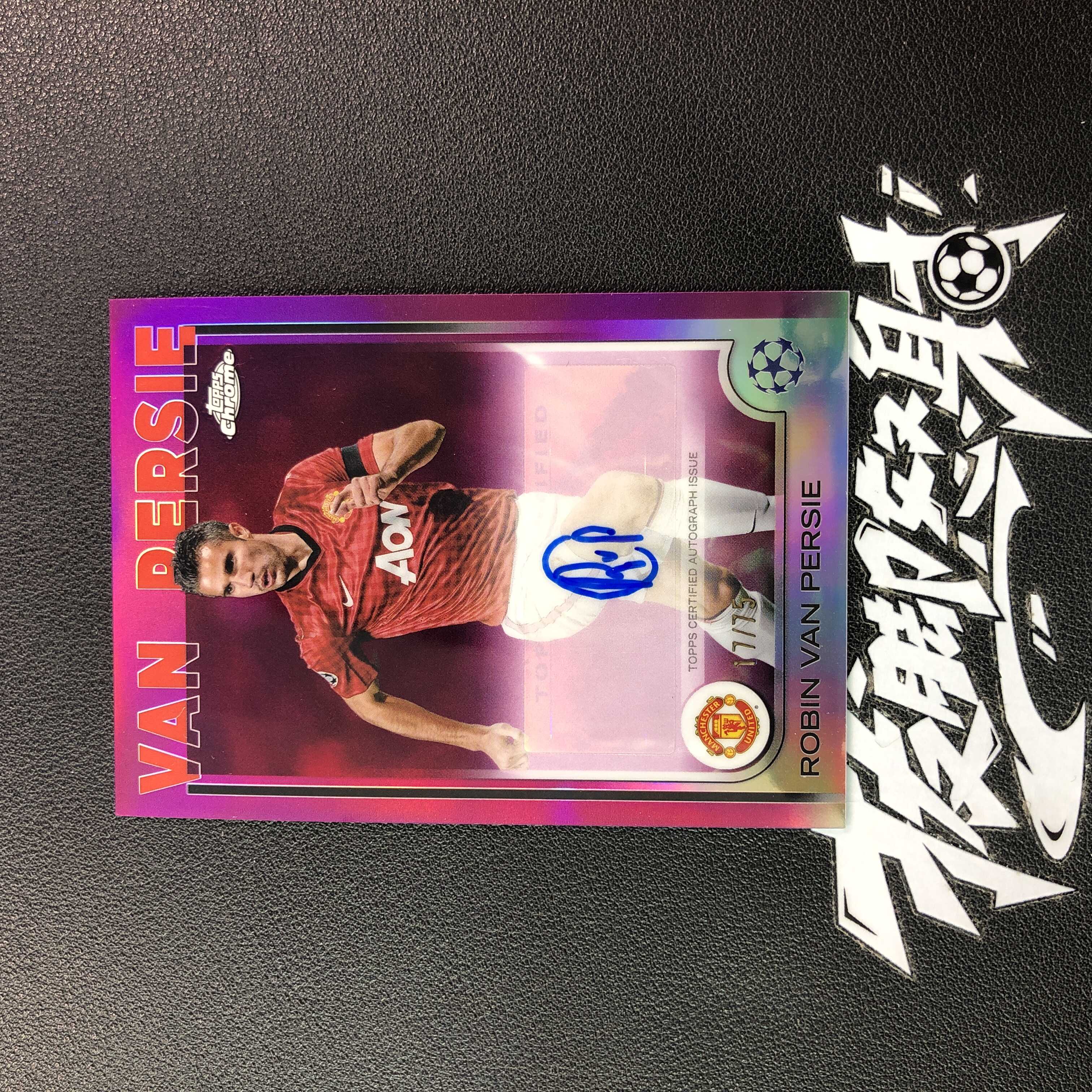 【怒射拍卖 接代卖】拔脚飞穿H17 2024-25 Topps Chrome Robin van Persie 范佩西 曼联 阿森纳 欧冠 ...