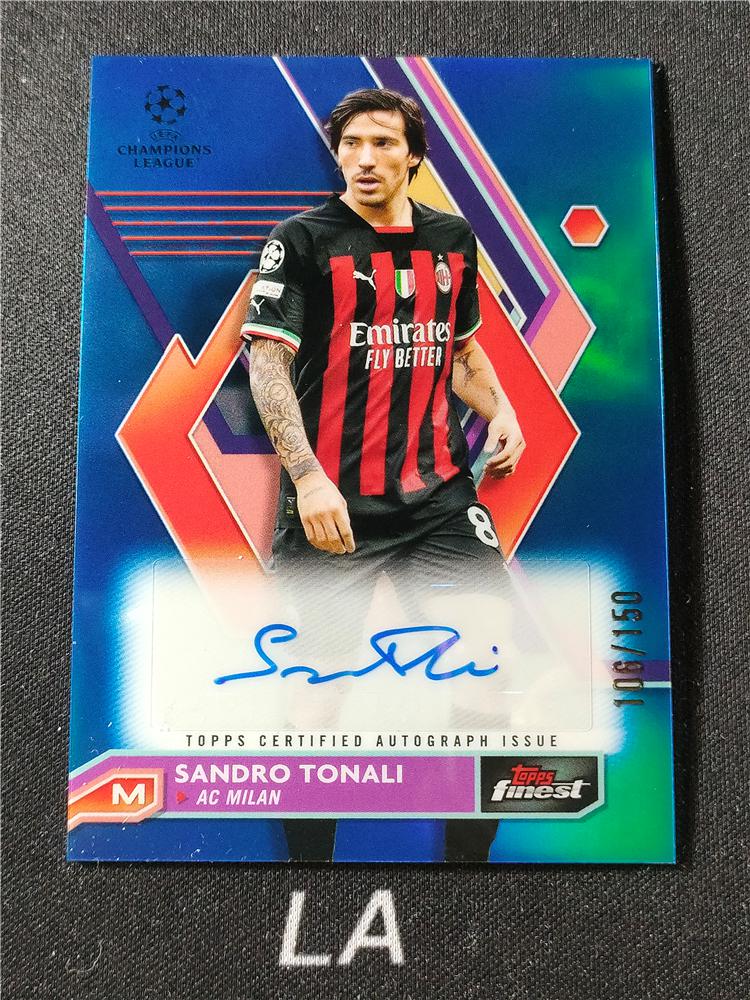 【LA拍卖】22-23 Topps Finest Sandro Tonali 欧冠Finest 桑德罗 托纳利 意大利 AC米兰 纽卡斯尔联 ...