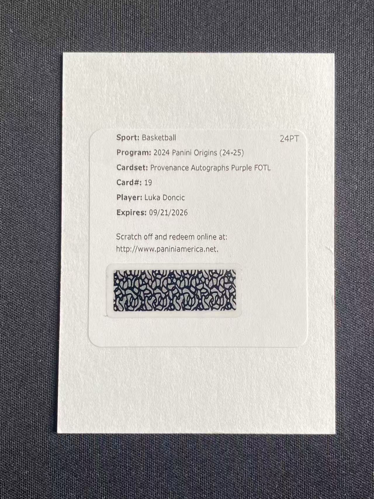 【长安代卖精品 截标预付80%】2024-25 Panini Origins 起源 独行侠 Luka Doncic 卢卡东契奇 ...