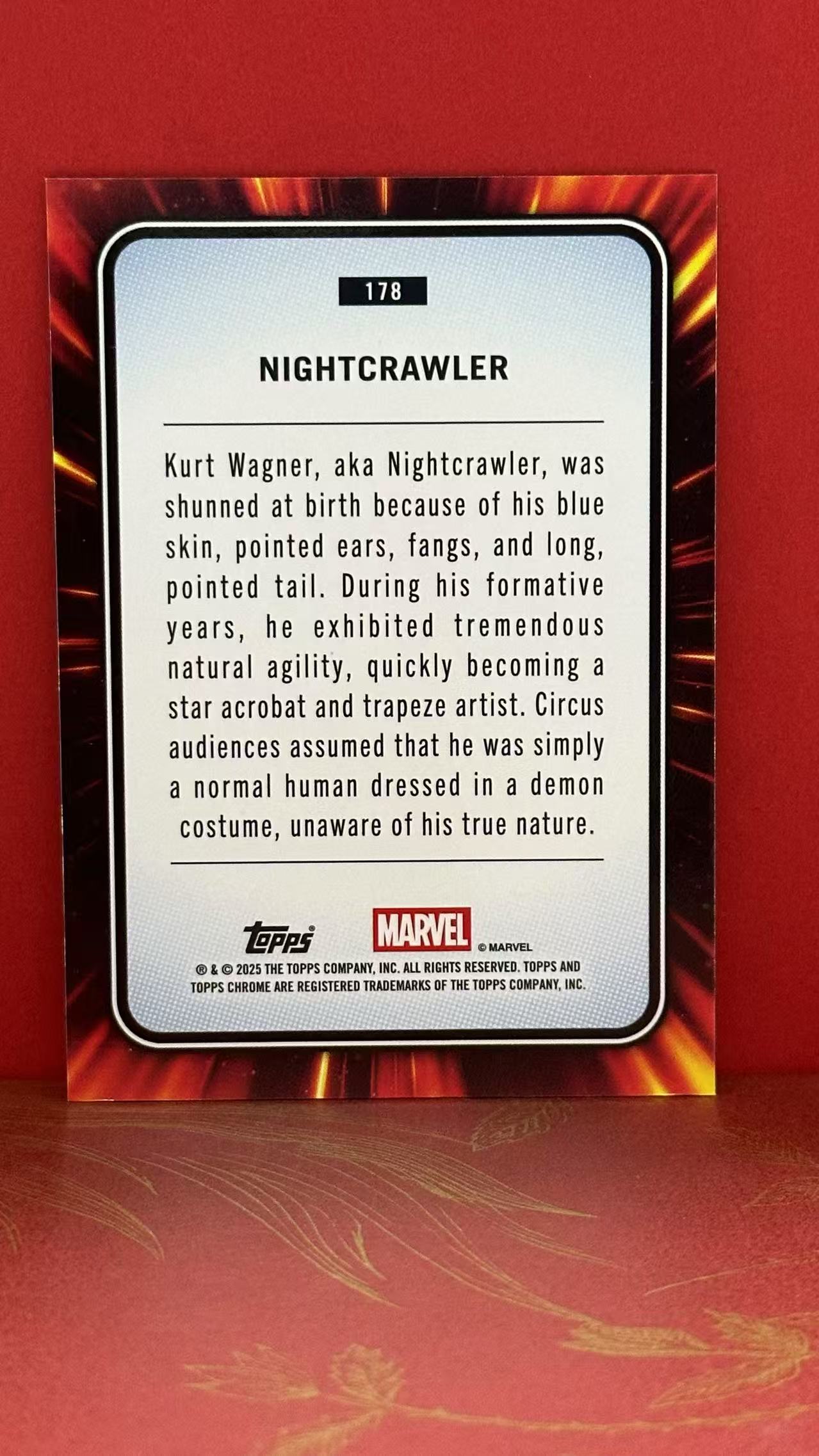 2025 Topps Marvel Chrome Sapphire Edition NIGHTCRAWLER 夜行者 57/99 绿宝石 漫威 ...