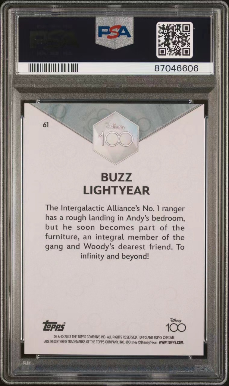 2023 Topps TOPPS CHROME DISNEY 100周年 buzz lightyear 迪士尼 巴斯光年 巴士光年 /50编 ...