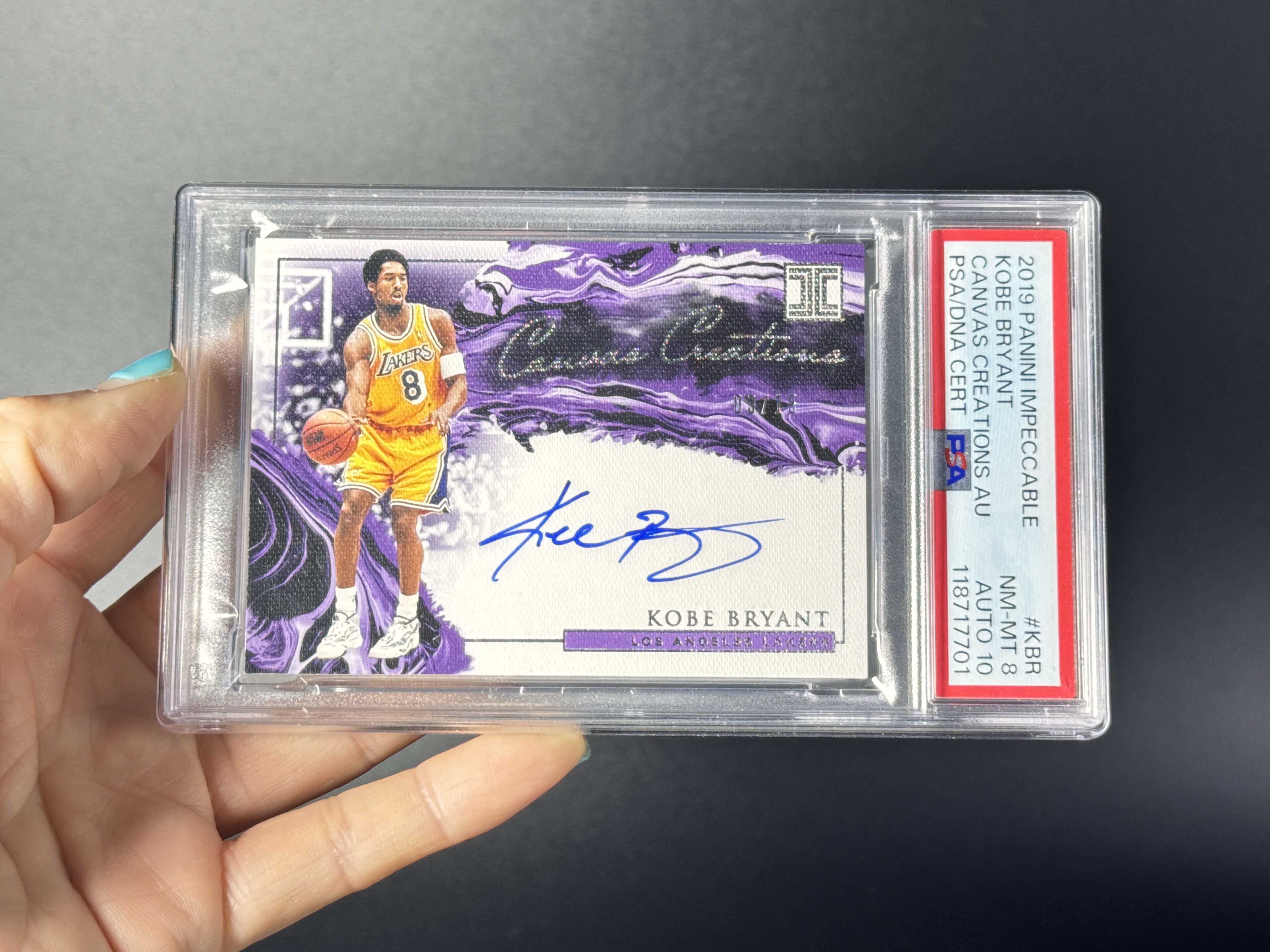 【喷子拍卖】2019-20 panini impeccable Kobe Bryant 小真金白银 洛杉矶湖人 科比 布莱恩特 签字 15编 ...