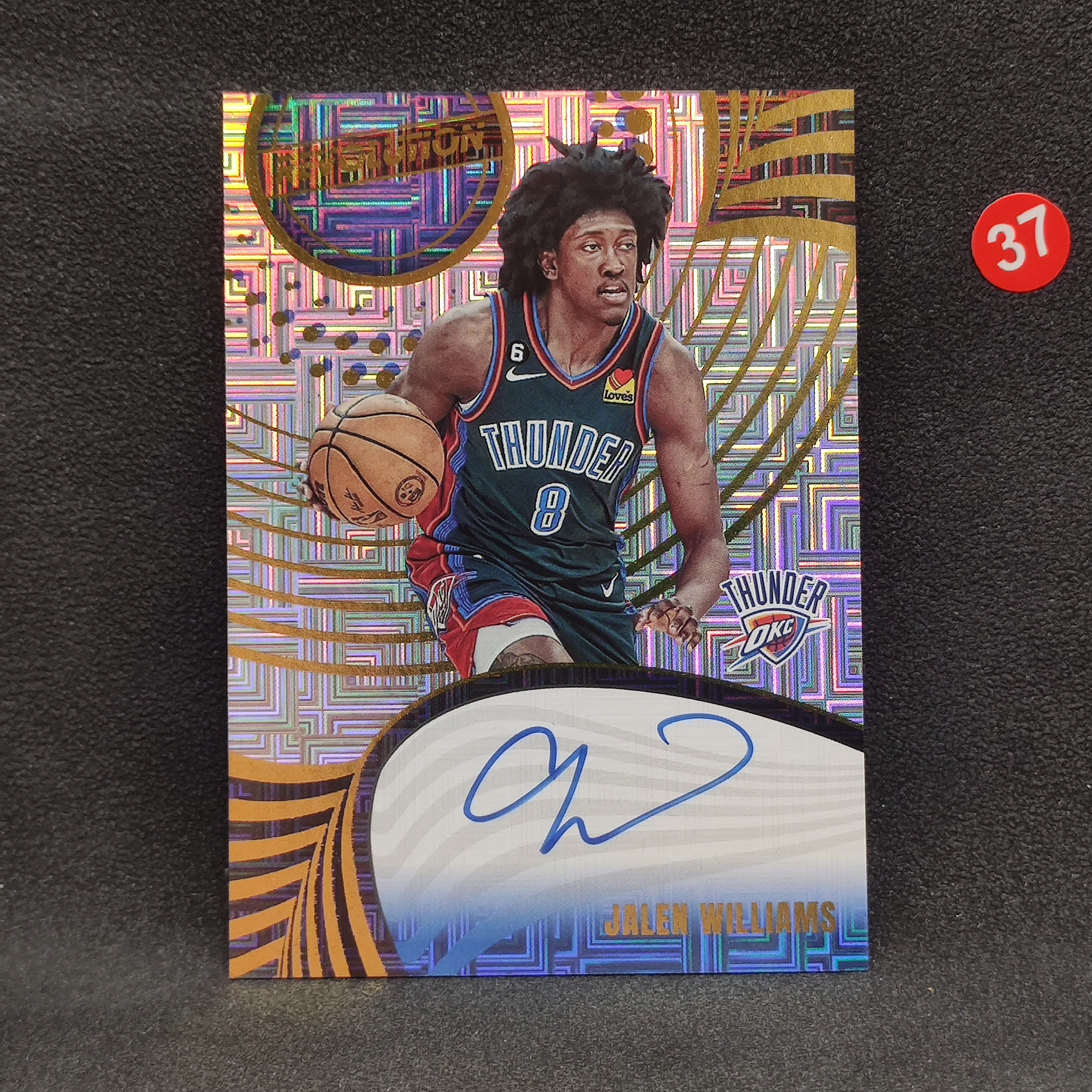 【大腿代卖精品】Jalen Williams 杰伦威廉姆斯 2023-24 Revolution 革命 签字 签名 卡签 折射 雷霆队 老八/瑕疵见详图/5133克里斯/b37 卡淘