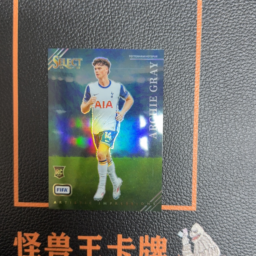 （怪兽拍卖） GSW-F89 2024-25 Panini Select Archie Gray RC FIFA 热刺 阿奇 格雷 新秀 折射 ...