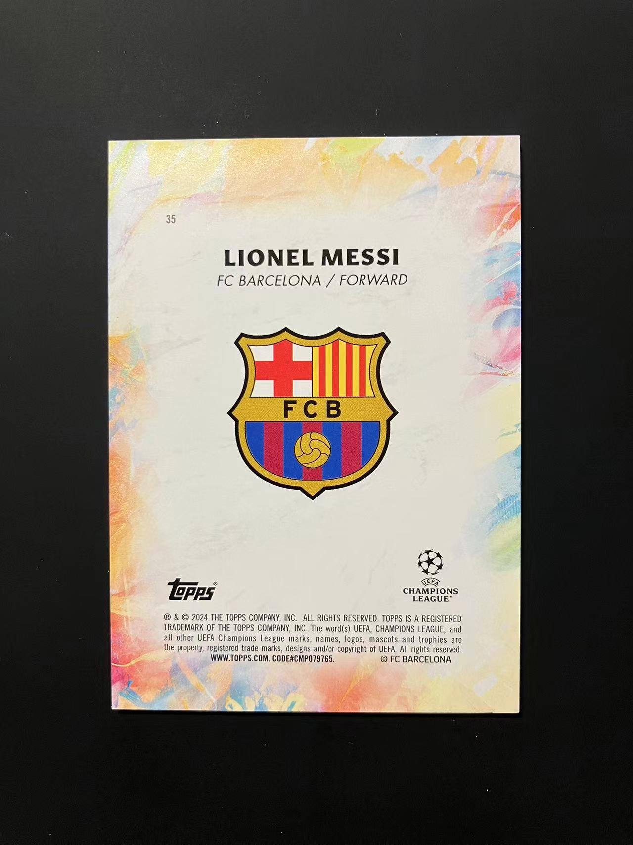 2024 Topps Inception Lionel Messi 盗梦系列 梅西 传承Base 传奇 巴萨 阿根廷 八座金球奖 世界杯冠军 ...