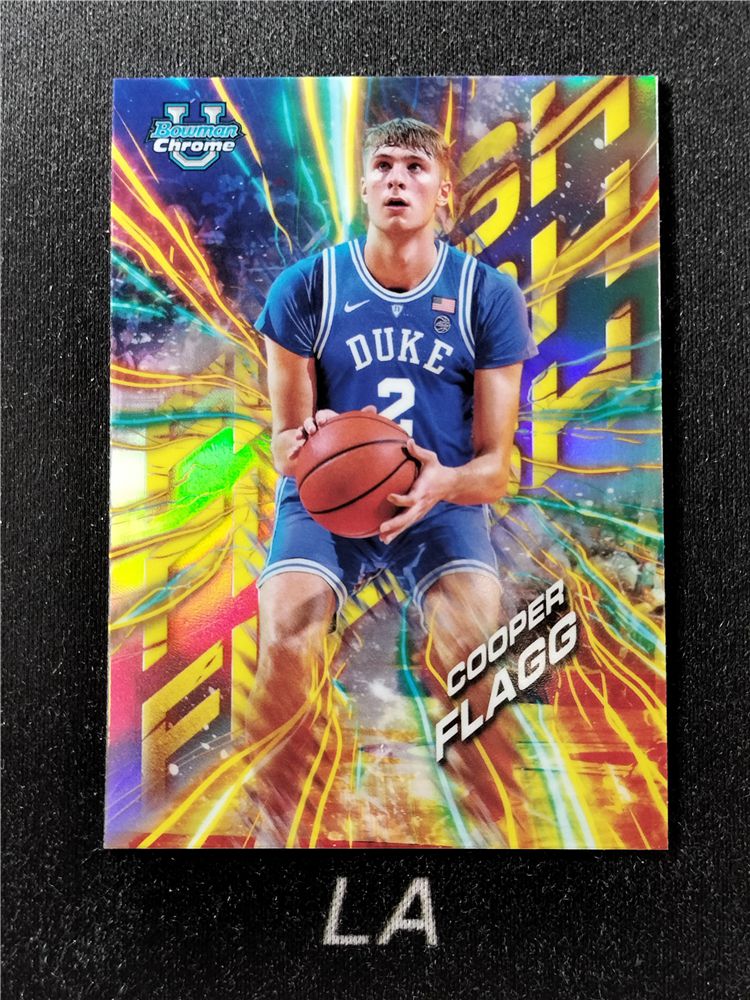 【LA拍卖】2025 Topps Bowman Chrome Cooper Flagg 大学系列 1st 新秀RC 杜克大学 NBA准状元 ...