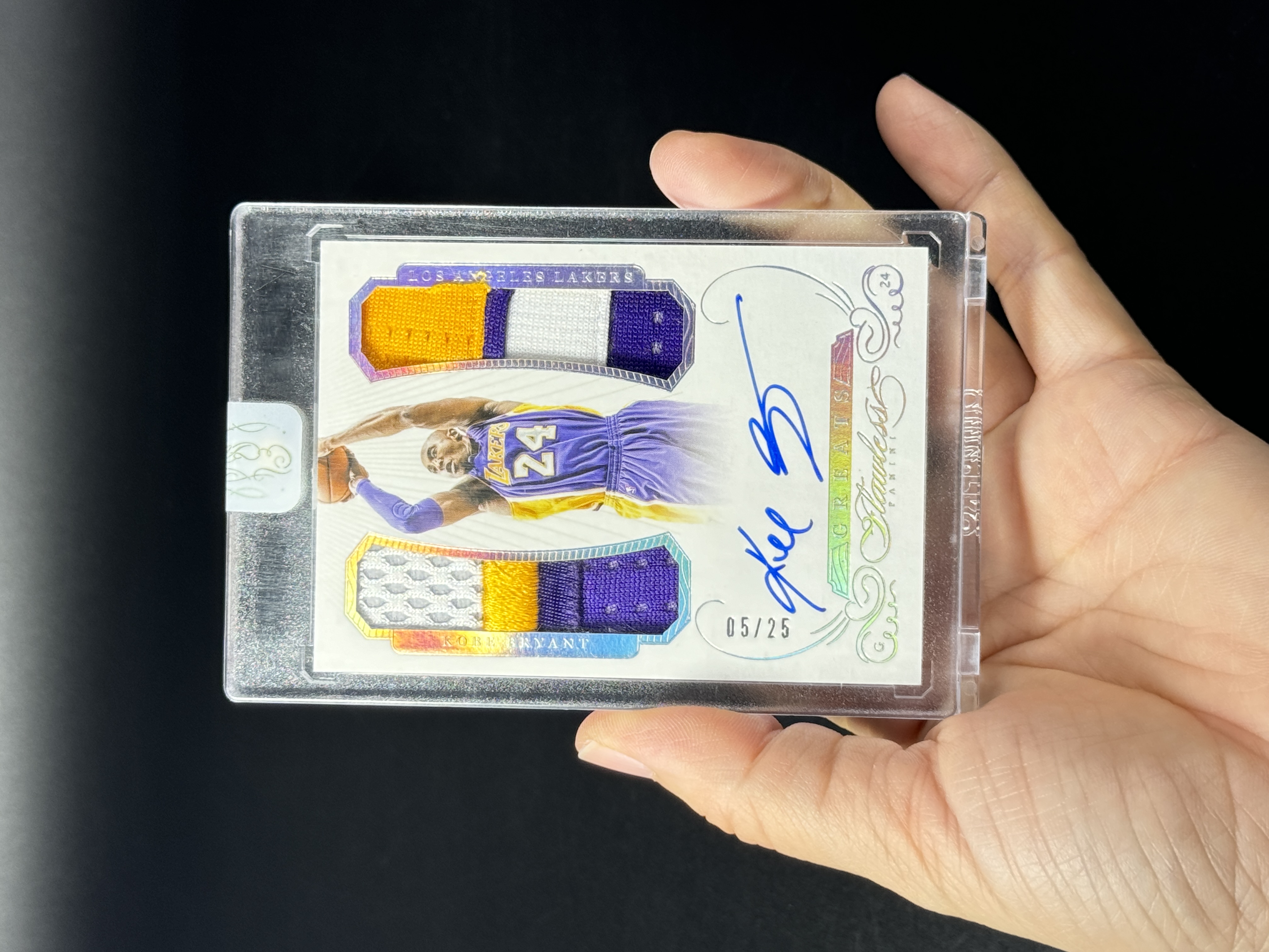 【喷子拍卖】2014-15 panini flawless Kobe Bryant 手提 洛杉矶湖人 科比 布莱恩特 双窗 patch 签字 ...