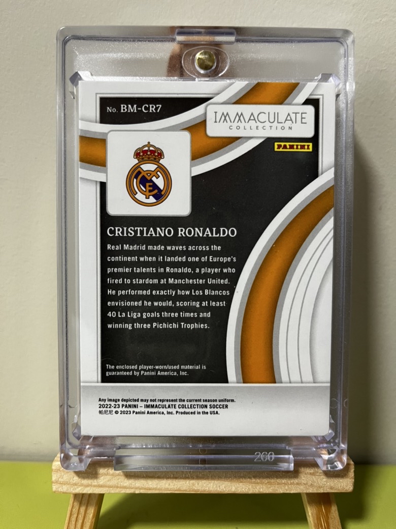 2022-23 Panini Immaculate Cristiano Ronaldo 帕尼尼 爱咪咪 葡萄牙 皇马 曼联 尤文 C罗 ofo ...
