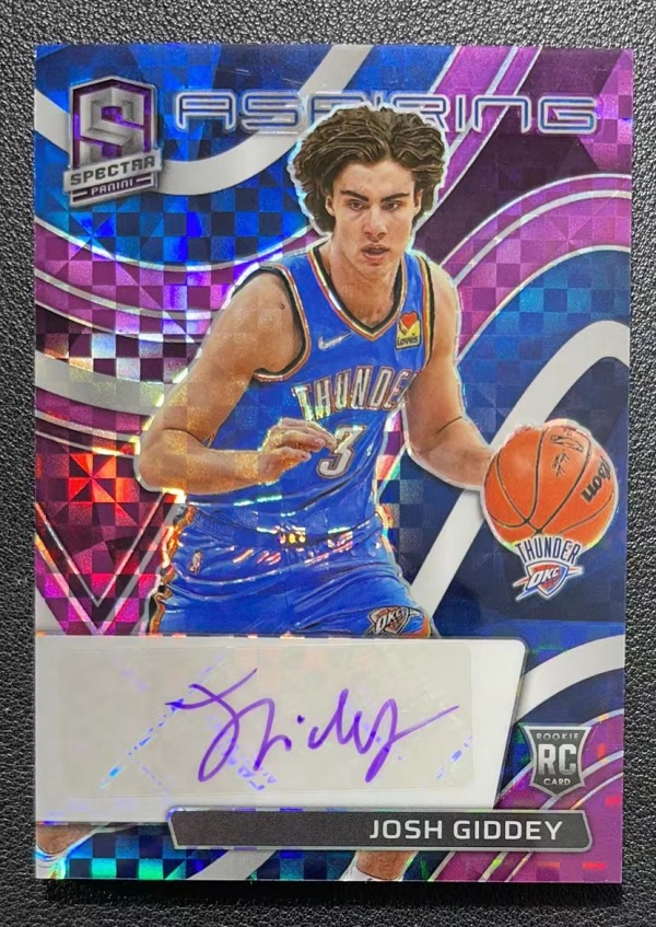 2021 22 Panini Spectra Josh Giddey Rc 光谱 新秀rc 雷霆 约什吉迪 基迪 紫格子折 签字 35编