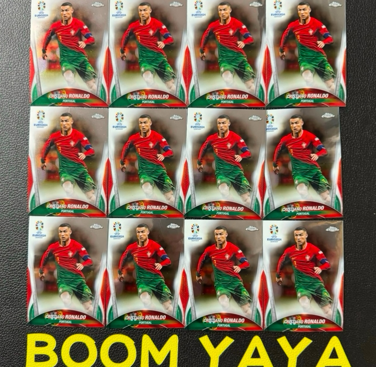 【Boom YaYa 】2024 Topps Chrome UEFA Euro Cristiano Ronaldo 欧洲杯 葡萄牙 皇马 ...