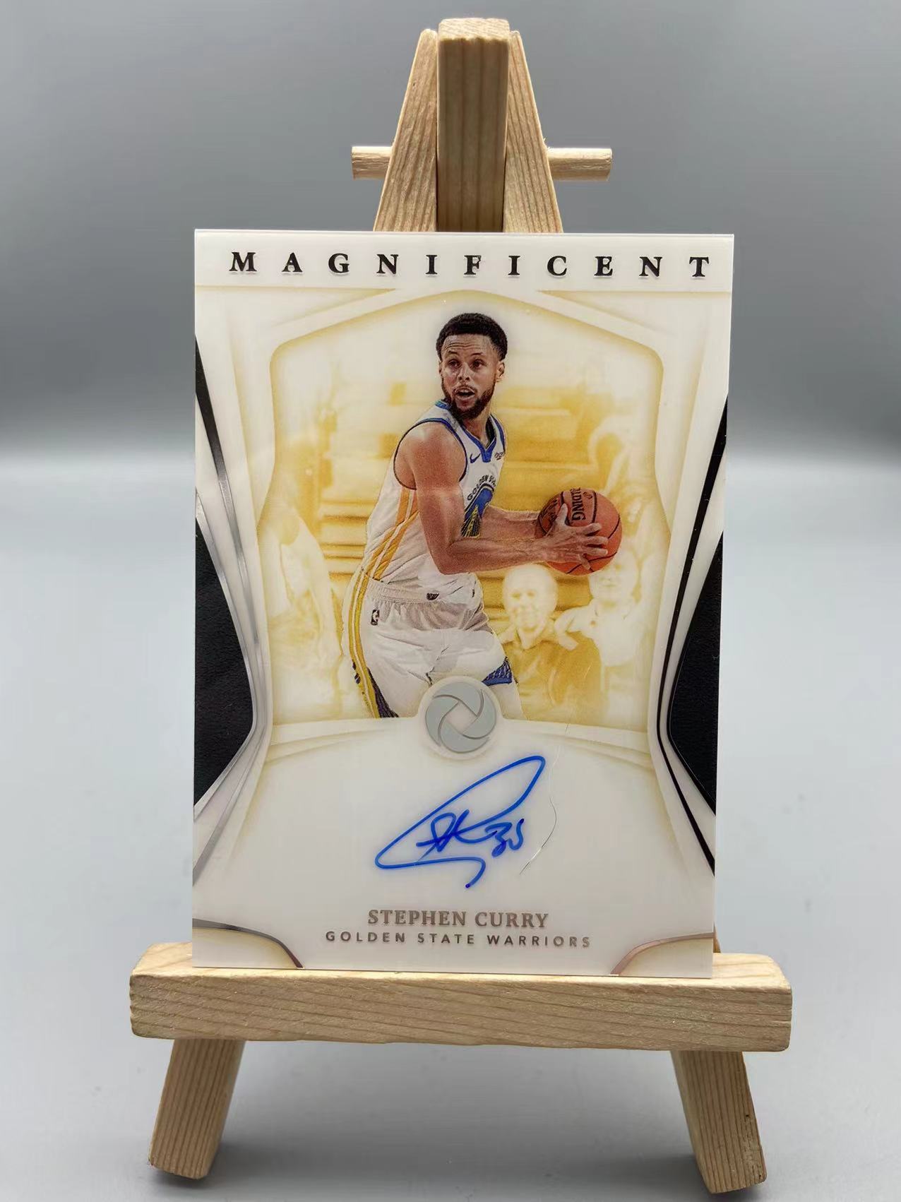 2019-20 Panini Opulence Stephen Curry 【舒克卡社】金书系列 勇士队 斯蒂芬库里 签字 镜面卡签 49编 ...