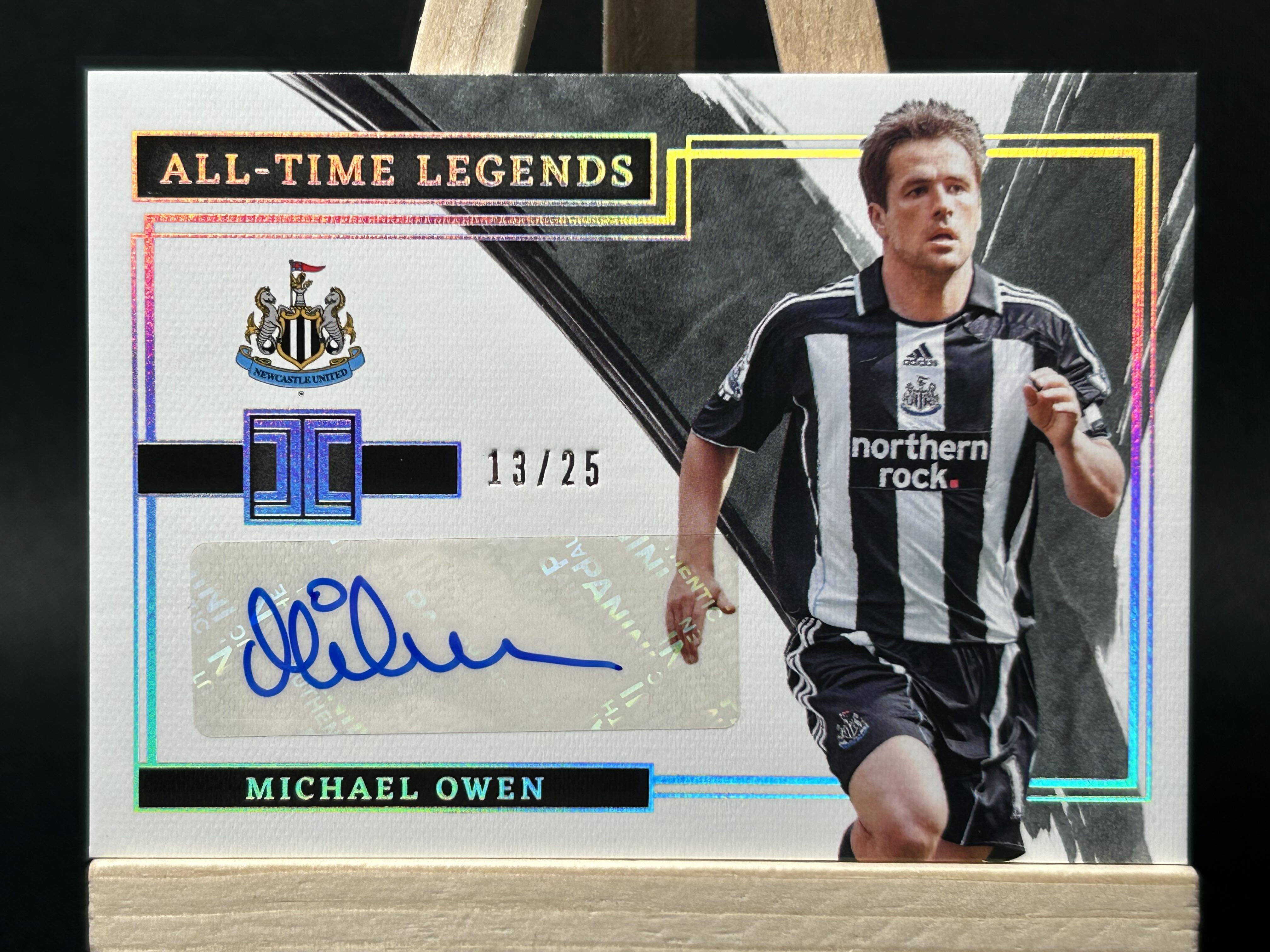 2021-22 Panini Impeccable Michael Owen 英超 小真金 纽卡斯尔联 利物浦 曼联 英格兰 迈克尔 欧文 ...