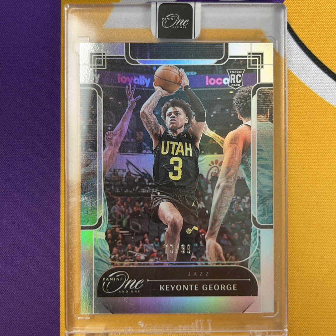 2023-24 Panini One and One Keyonte George RC 【超光速代拍】爵士新秀基昂特乔治猪猪侠 ...