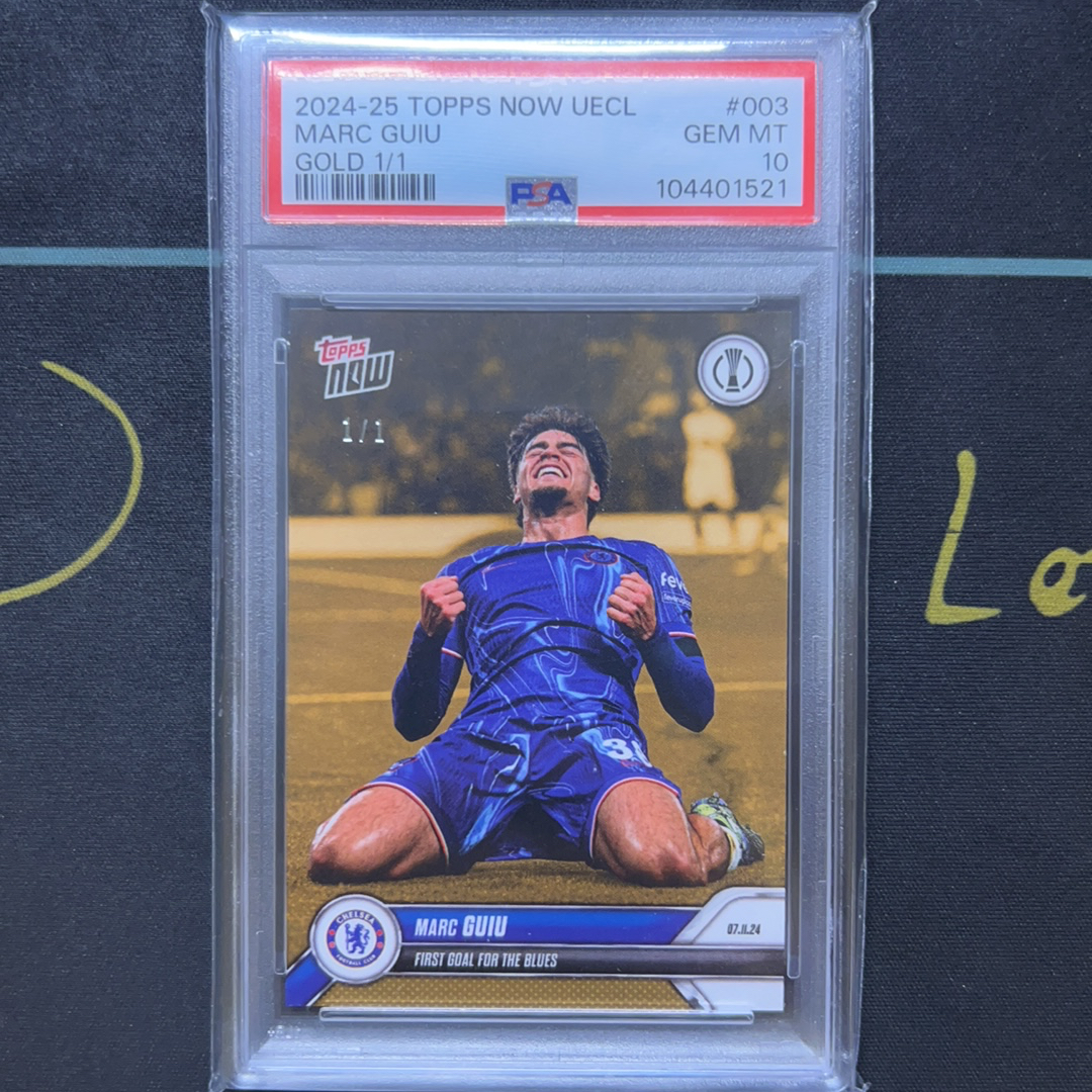 2024 Topps Now Marc guiu RC 马克吉乌 切尔西 英超 欧战 西班牙前锋 为蓝军打入的首球 11.7日 1/1 金折 ...