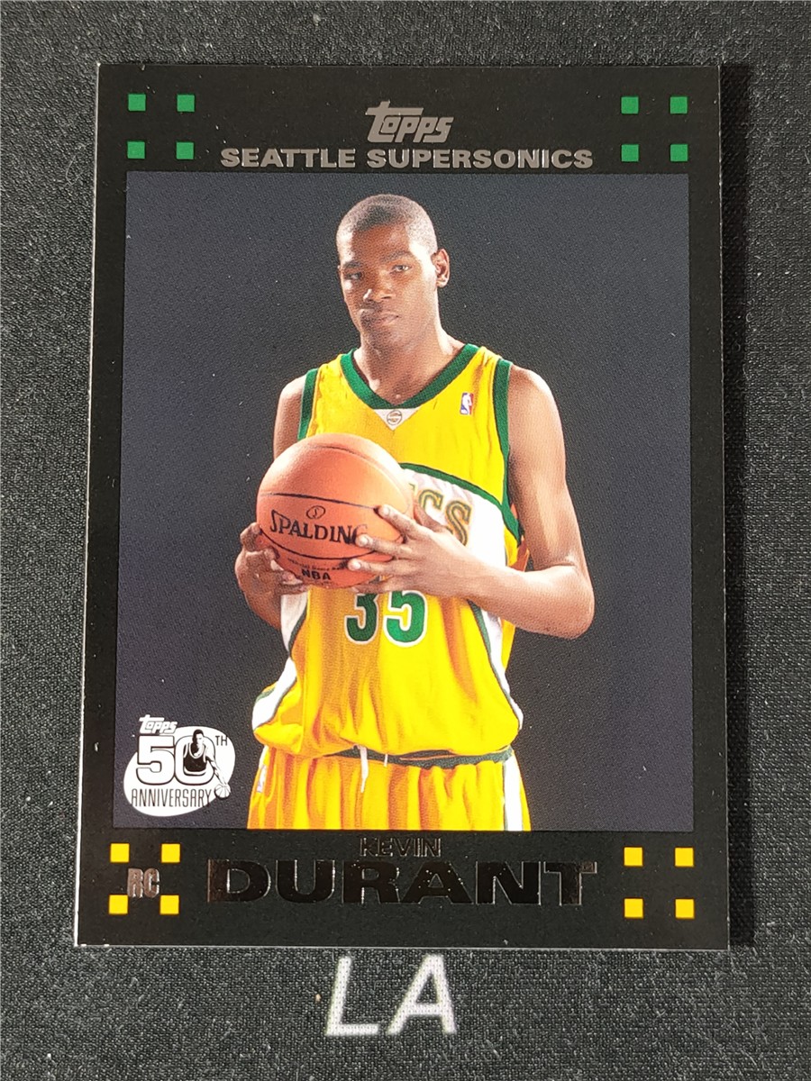【LA拍卖】2007-08 Topps 50th Anniversary Kevin Durant 新秀RC 凯文 杜兰特 KD 太阳篮网勇士 ...