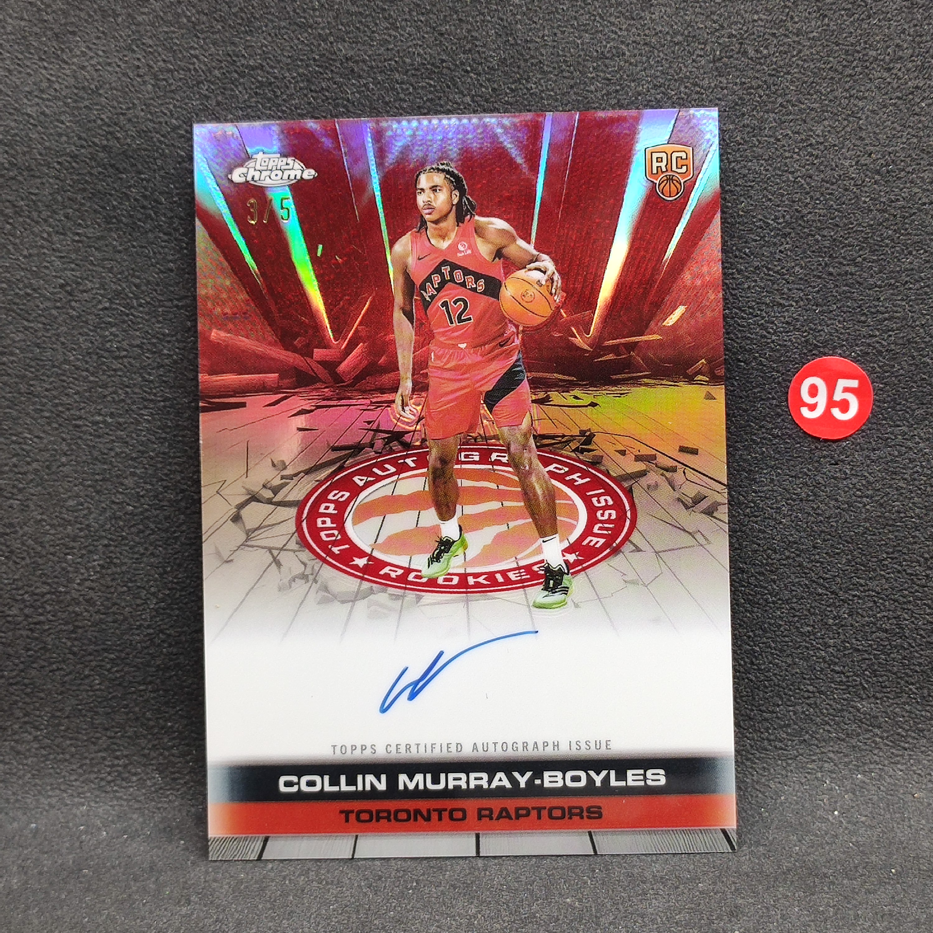 【大腿代卖】Collin Murray Boyles 博伊尔斯 2025-26 Topps Chrome RC新秀 /5编带编限量 签字签名 ...