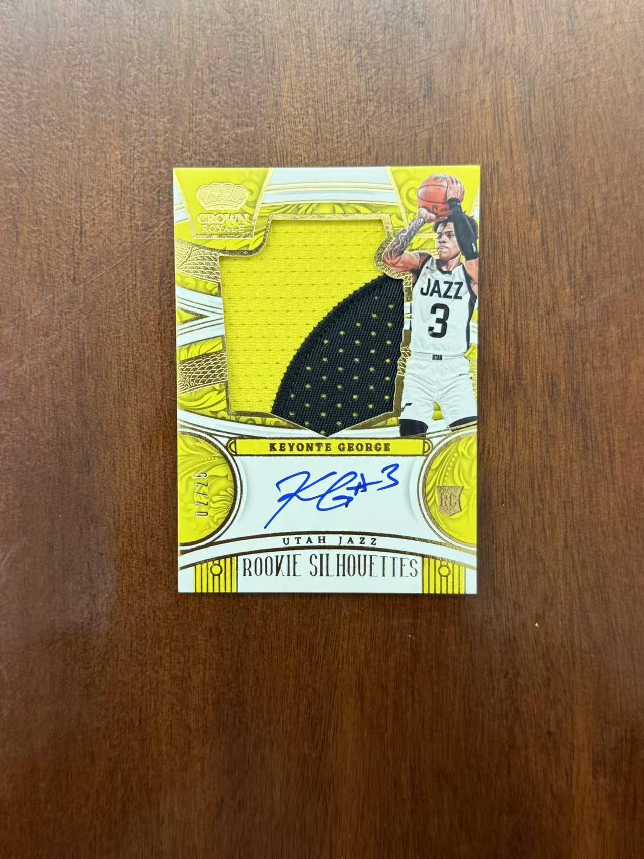 2023-24 Panini Crown Royale Keyonte George 皇冠 剪影 猪猪侠 基昂特 乔治 新秀 /25编 RPA ...