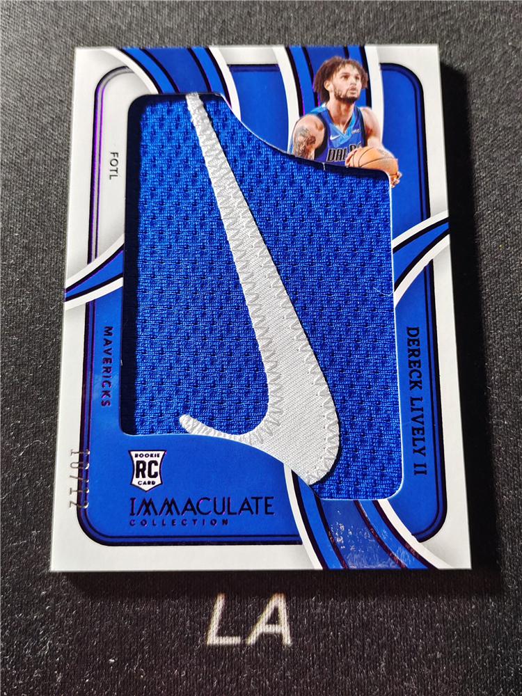 【LA拍卖】23-24 Panini Immaculate Dereck Lively II 新秀RC 德里克 莱夫利 莱弗利二世 独行侠 ...