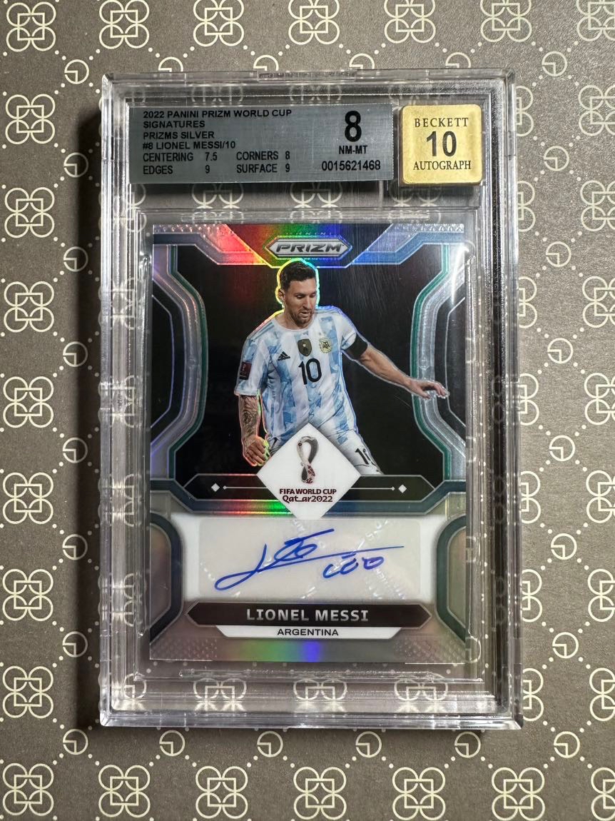 2022-23 Panini Prizm Lionel Messi 梅西 阿根廷 巴塞罗那 大巴黎 世界杯冠军 七届金球奖得主 帕尼尼 ...
