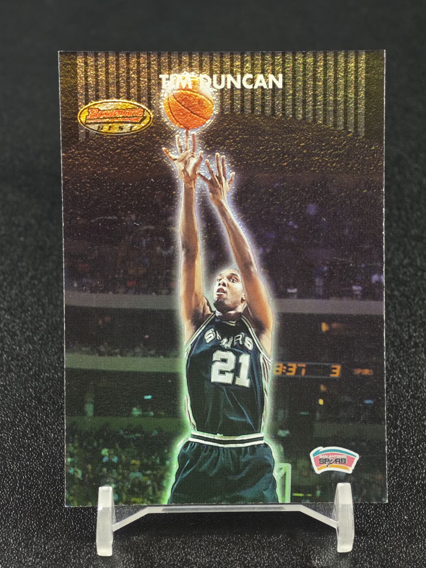 【浩行拍卖 截标预付82%】2001 topps bowman best tim duncan 马刺 蒂姆 邓肯 石佛 折射 老卡 专收必备 ...