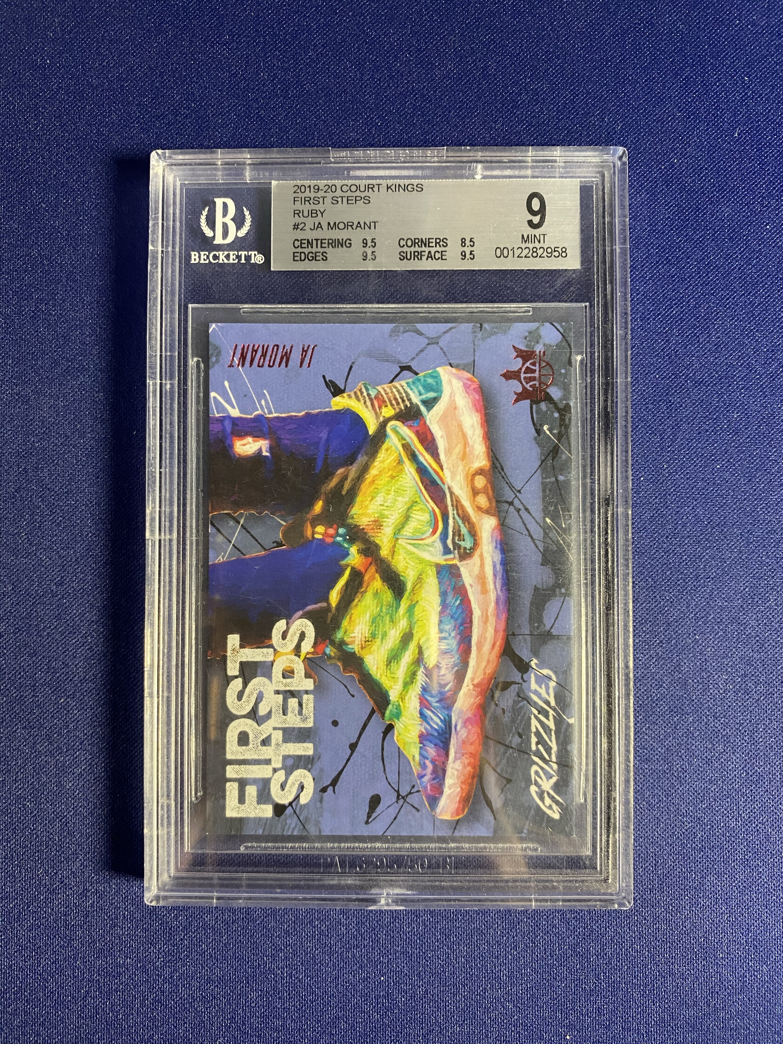 2019-20 Panini Court Kings Ja Morant RC First Steps 贾 莫兰特 枪王 灰熊 油画 新秀 ...