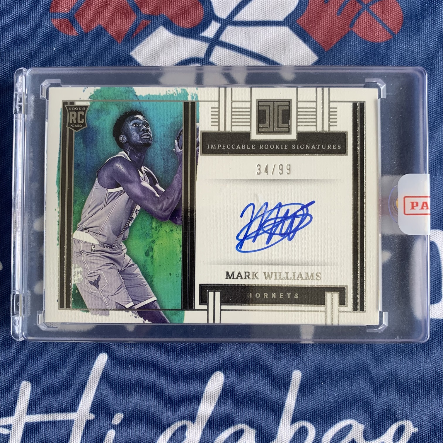 2022-23 Panini Impeccable Mark Williams 【海宝】小真金 黄蜂 新秀RC 马克威廉姆斯 99编 签字卡 ...