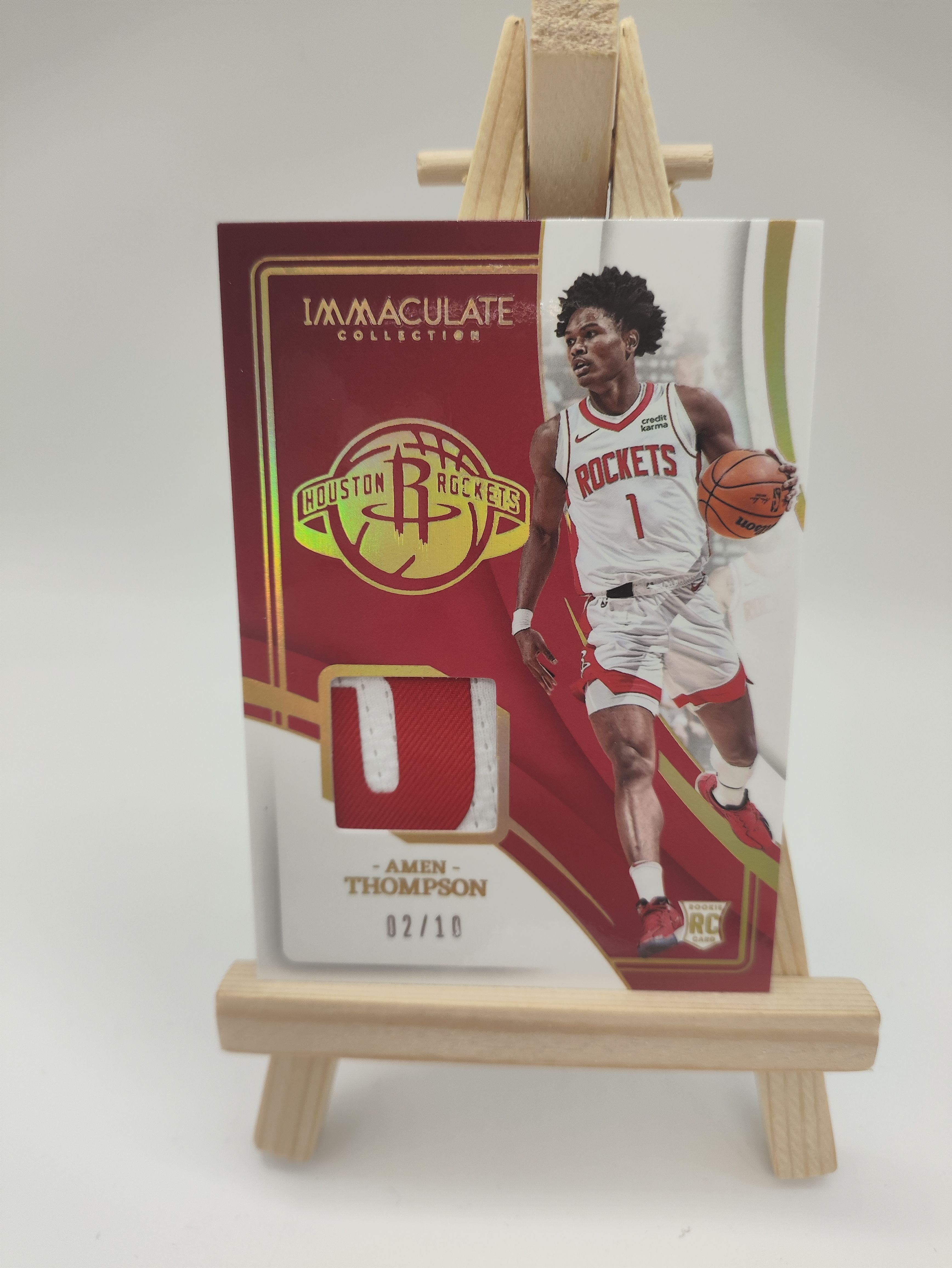 2023-24 Panini Immaculate Amen Thompson RC 【趣收藏球星卡】爱咪咪 阿门 汤普森 火箭 小窗 ...