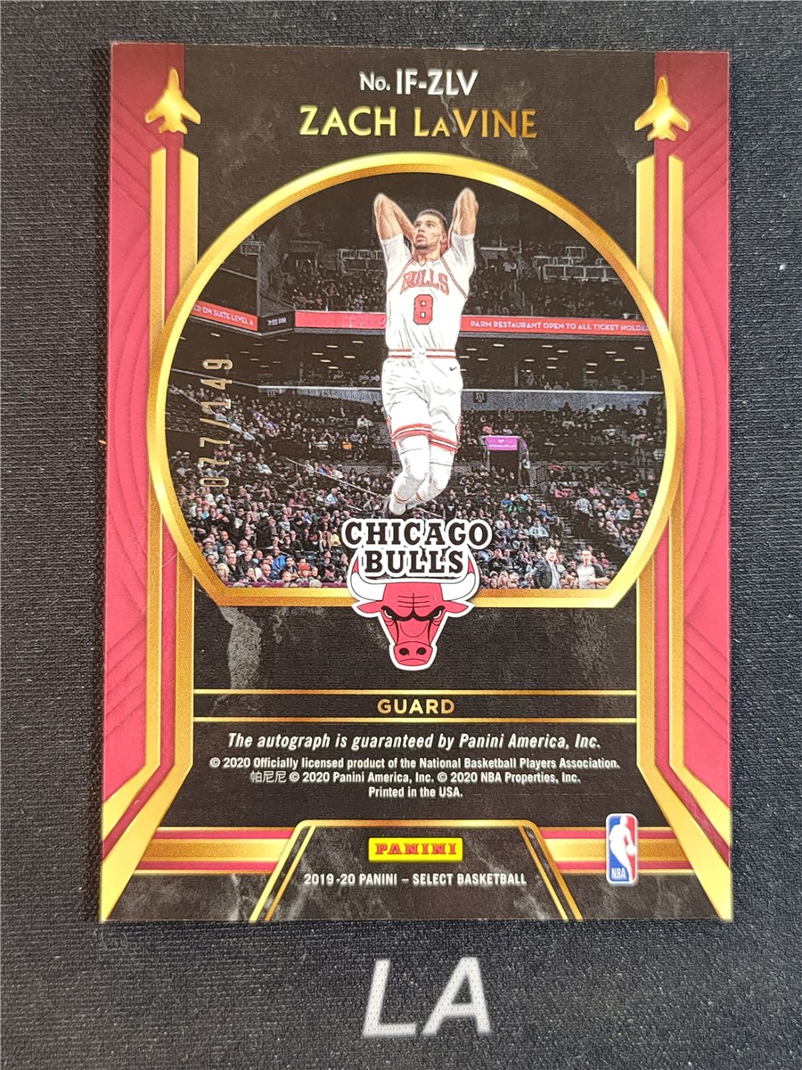 【LA拍卖】2019-20 Panini Select Zach LaVine 扎克 拉文 公牛队 In Flight 折射 签字 /149 ...