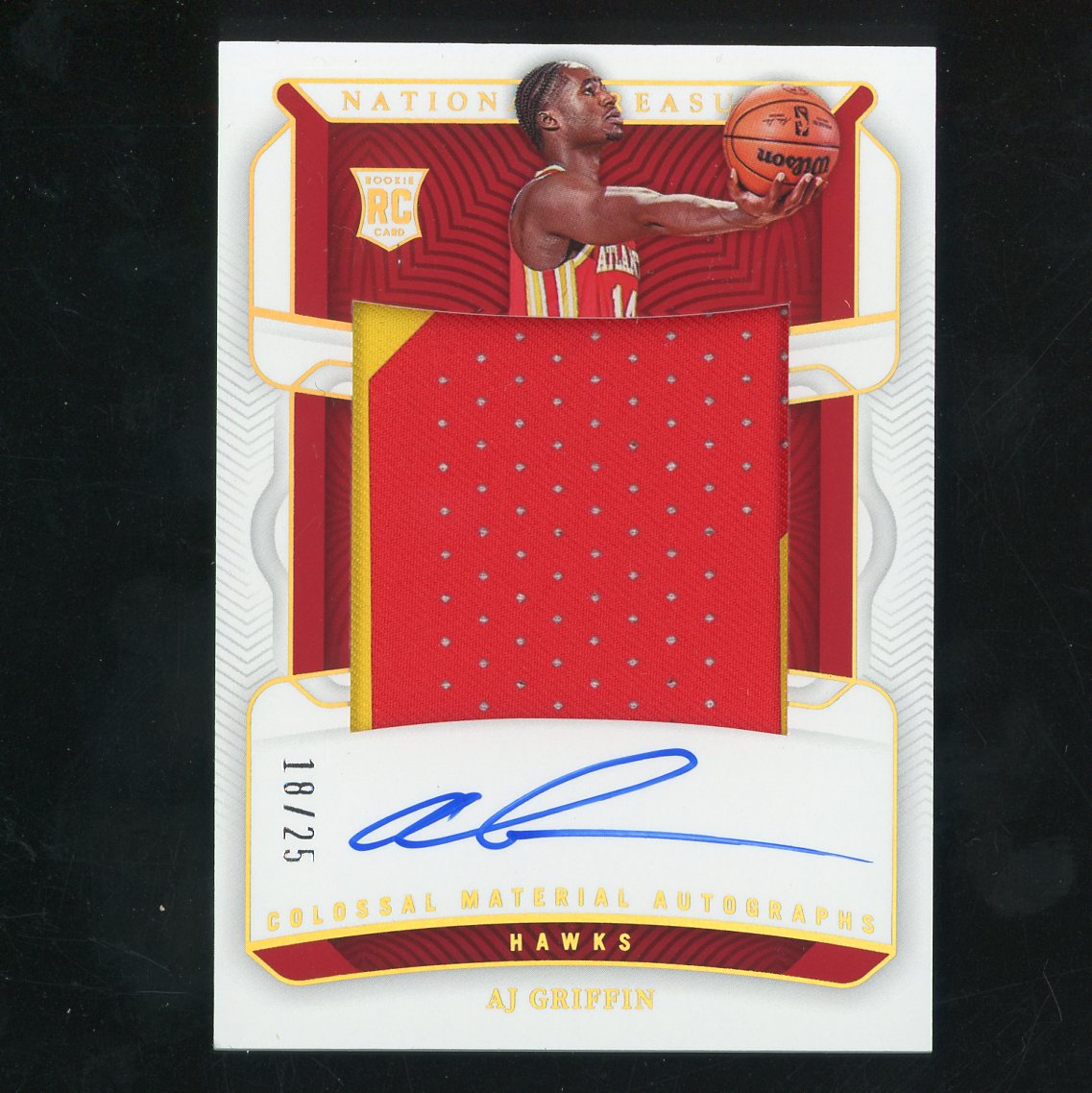 2022-23 国宝 AJ Griffin AJ格里芬 RC Rookie Colossal 新秀大球衣签字 卡签 Patch 金版 RPA ...