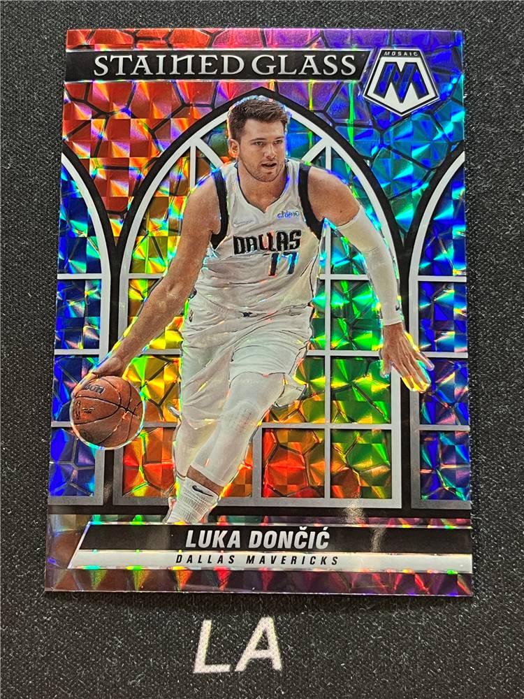【LA拍卖】21-22 Panini Mosaic Luka Doncic 马赛克 卢卡 东契奇 077 独行侠队 联盟门面 Stained ...
