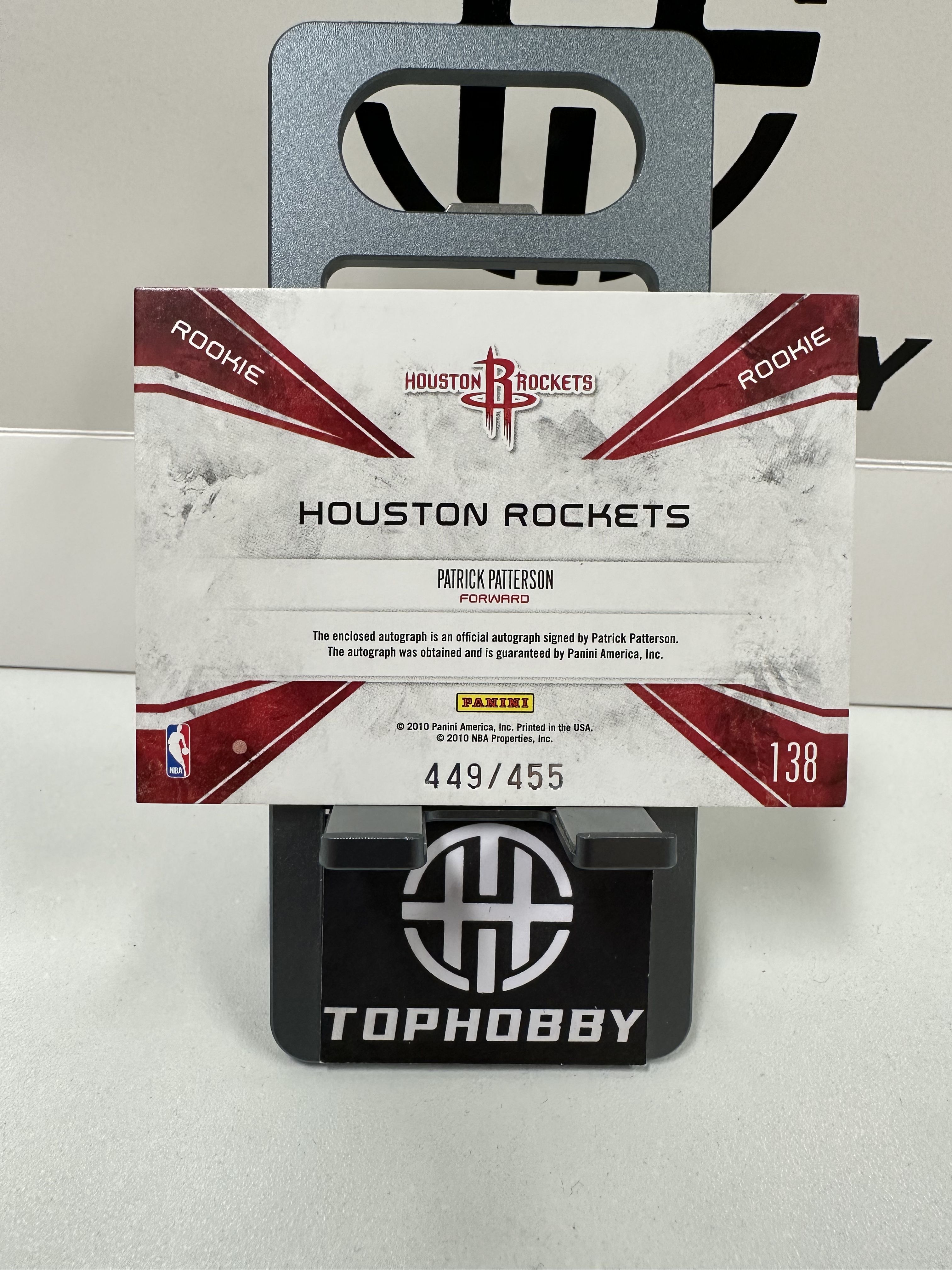 2010-11 Panini Rookies and Stars Patrick Patterson RC 帕特里克 帕特森 新秀 火箭队徽 ...