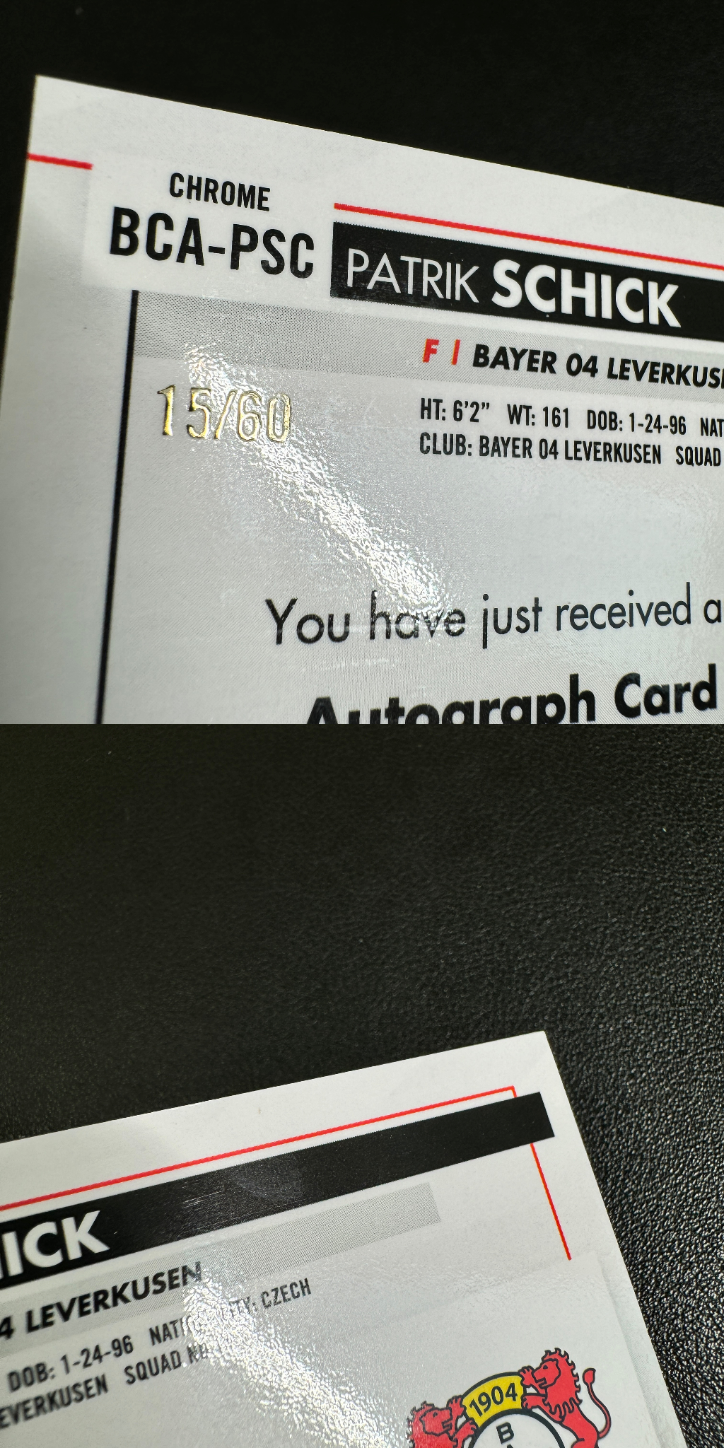 【FCB拍卖】2020-21 TOPPS CHROME SCHICK 帕特里克 希克 签字 60编 勒沃库森 捷克 队史首个德甲冠军 德甲 痕 ...