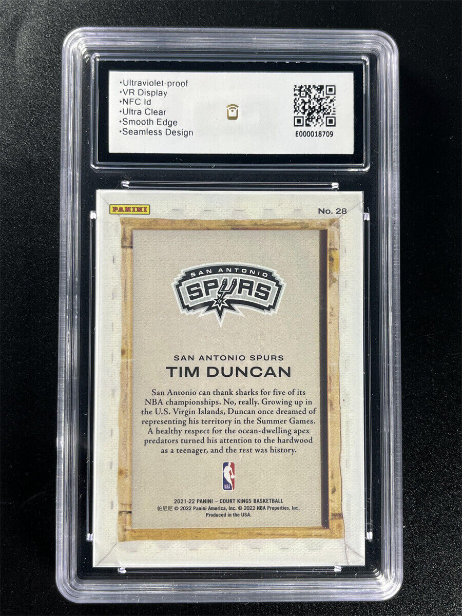 2021-22 Panini Court Kings Tim Duncan 油画 马刺 蒂姆 邓肯 石佛 画布 特卡 大比例 ssp BCTC ...