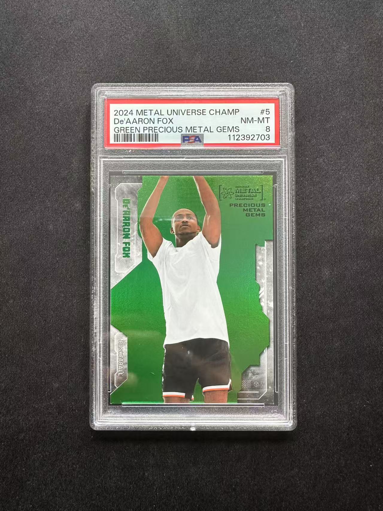 【长安代卖 截标预付80%】2024 UD Skybox Metal Universe 国王 De'aaron Fox 福克斯 绿折 绿宝石 ...